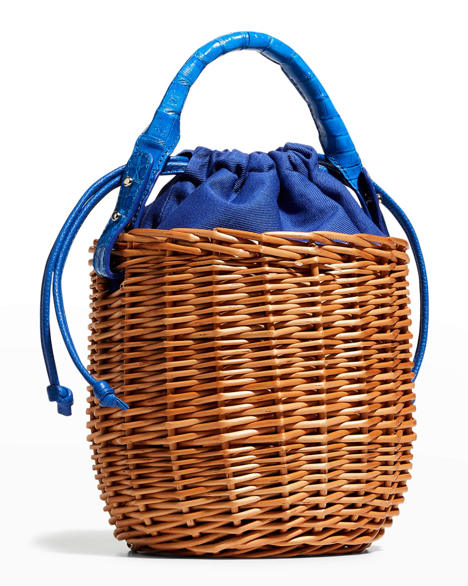 Maria Oliver Monica Basket Top-Handle Bag | Neiman Marcus
