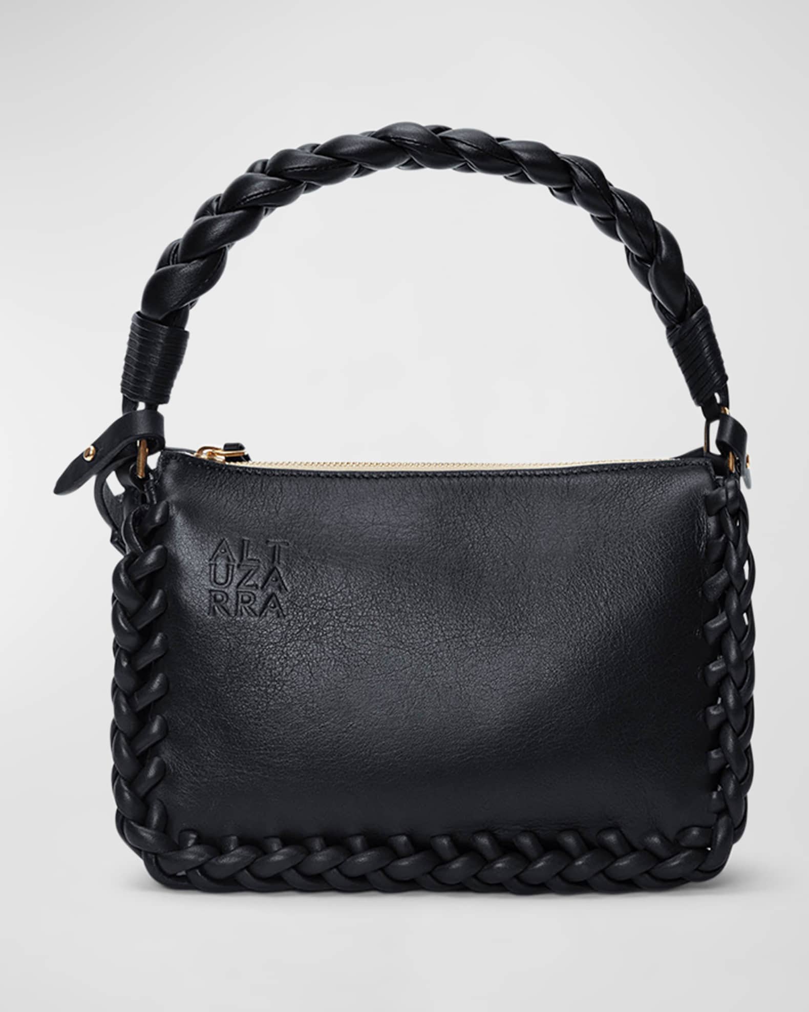 Altuzarra Small Braided Leather Top-Handle Bag | Neiman Marcus