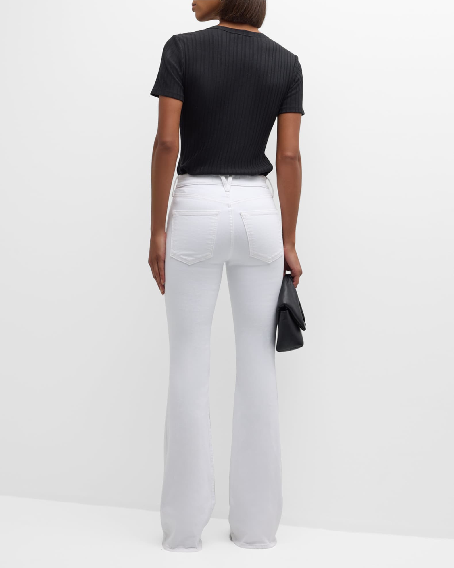 Veronica Beard Beverly High-Rise Skinny Flare Jeans | Neiman Marcus