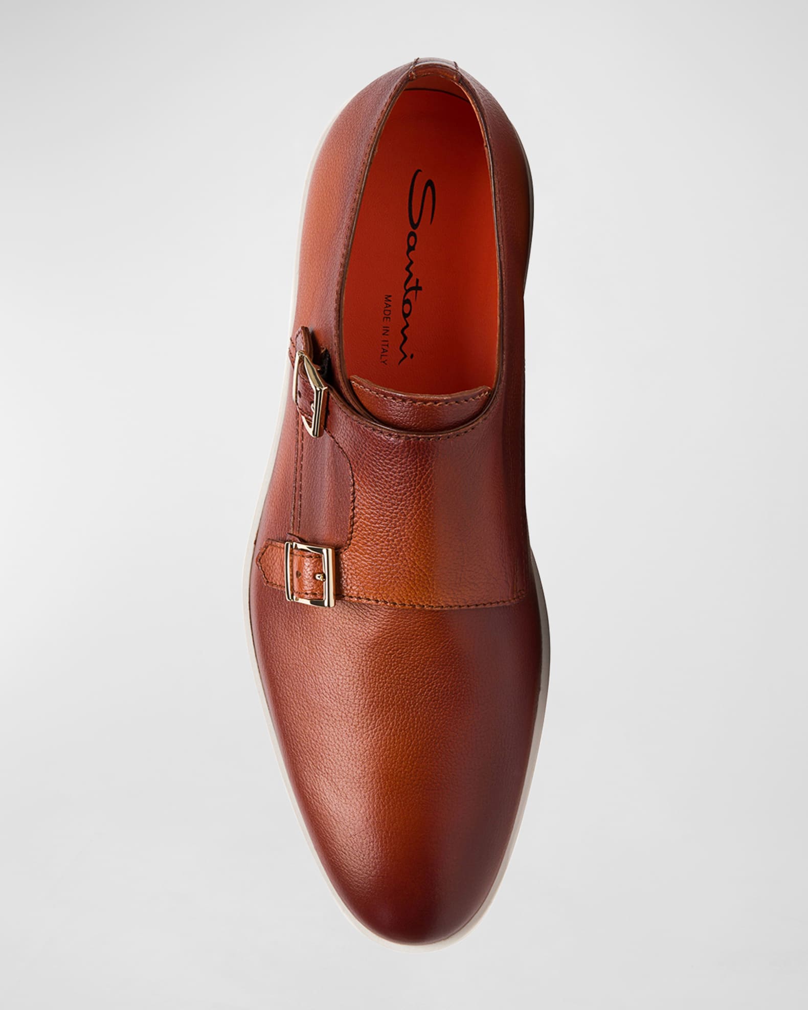Santoni Men's Bankable Double-Monk Strap Loafers | Neiman Marcus