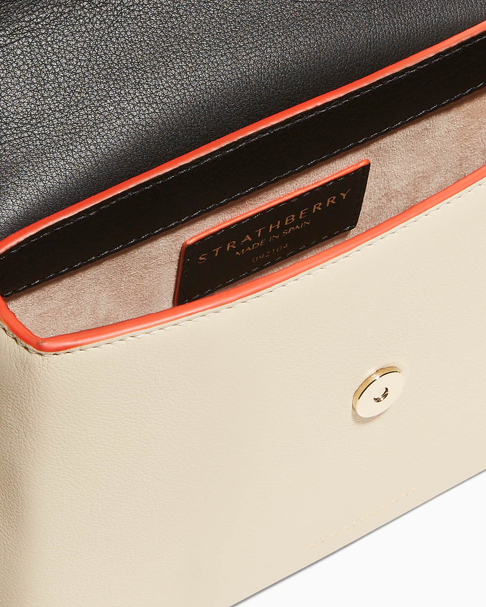 STRATHBERRY Trinity Mini Tricolor Leather Top-Handle Bag | Neiman Marcus