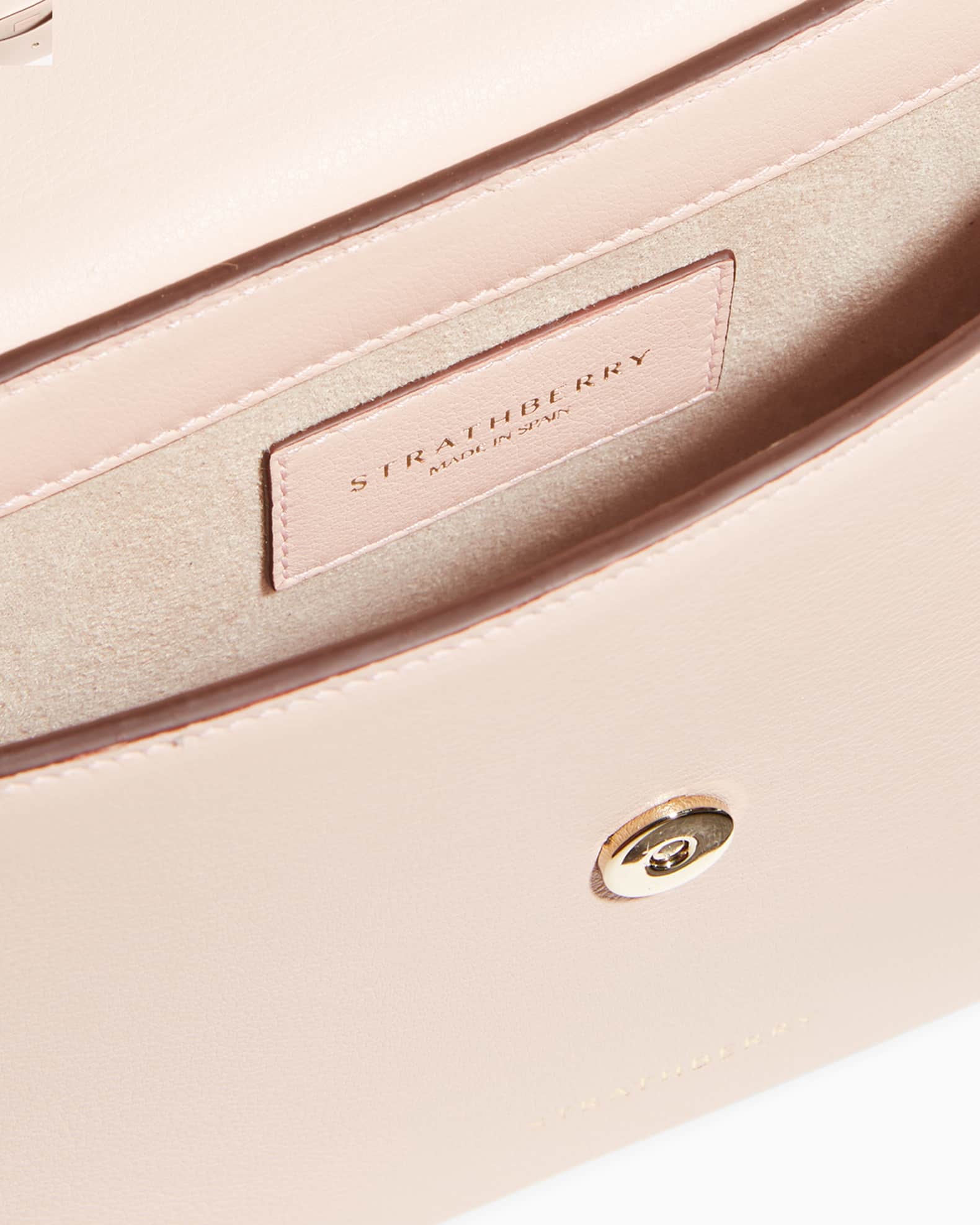 STRATHBERRY Trinity Mini Bicolor Leather Top-Handle Bag | Neiman Marcus