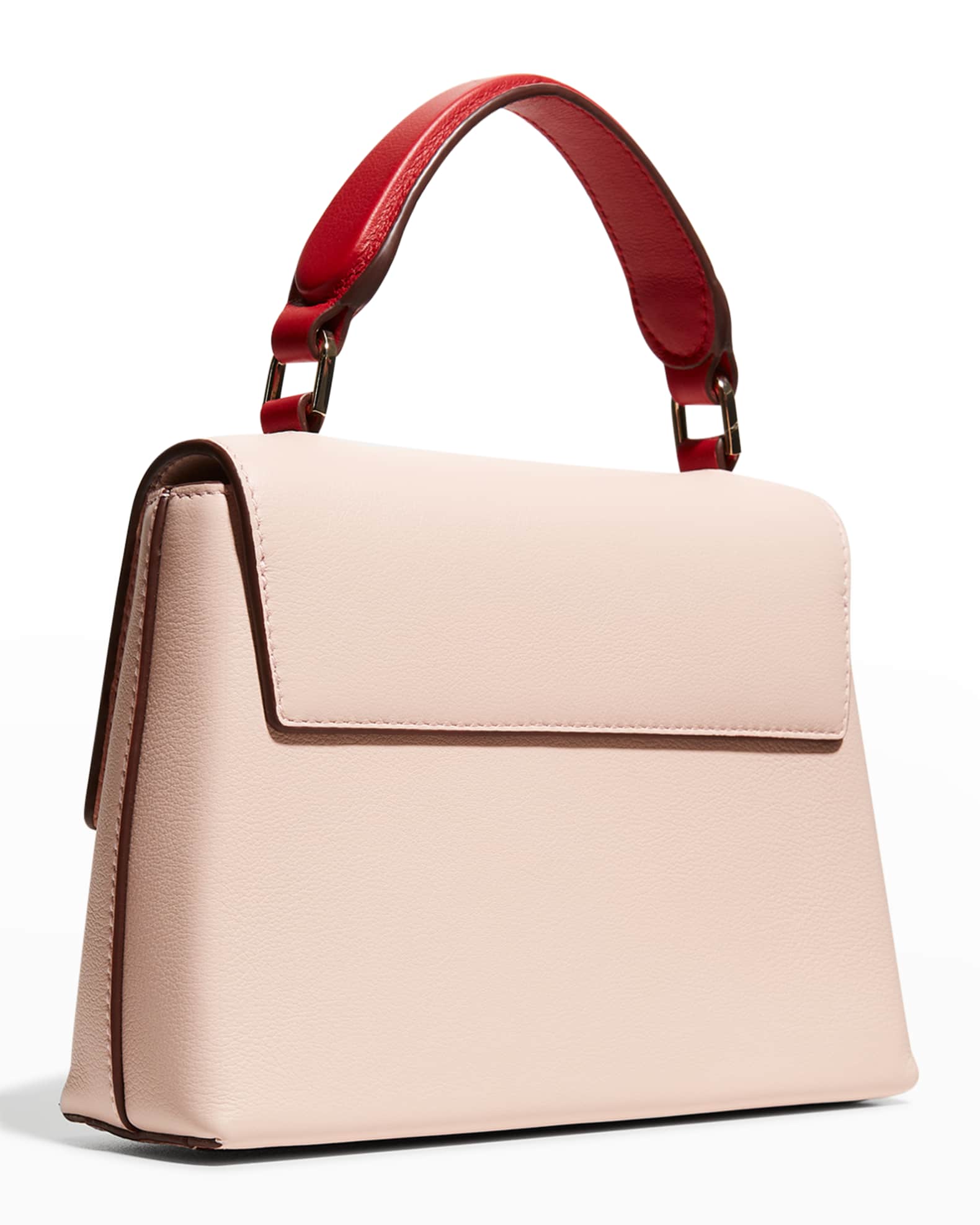 STRATHBERRY Trinity Mini Bicolor Leather Top-Handle Bag | Neiman Marcus