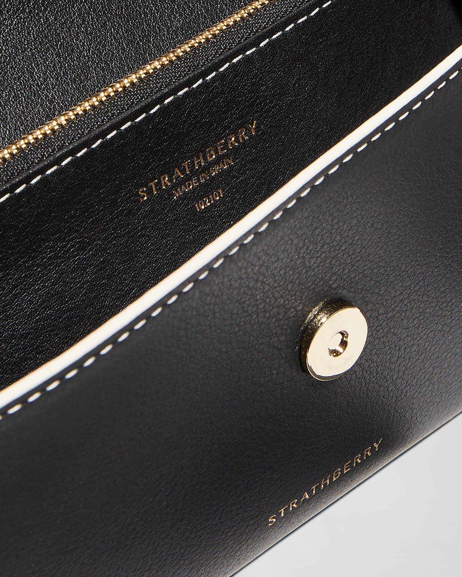 STRATHBERRY Multrees Flap Leather Wallet on Chain | Neiman Marcus