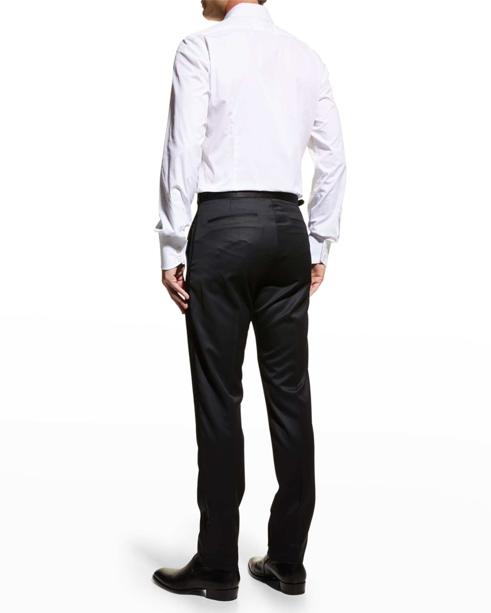 Zanella Men's Nathan Solid Formal Pants | Neiman Marcus