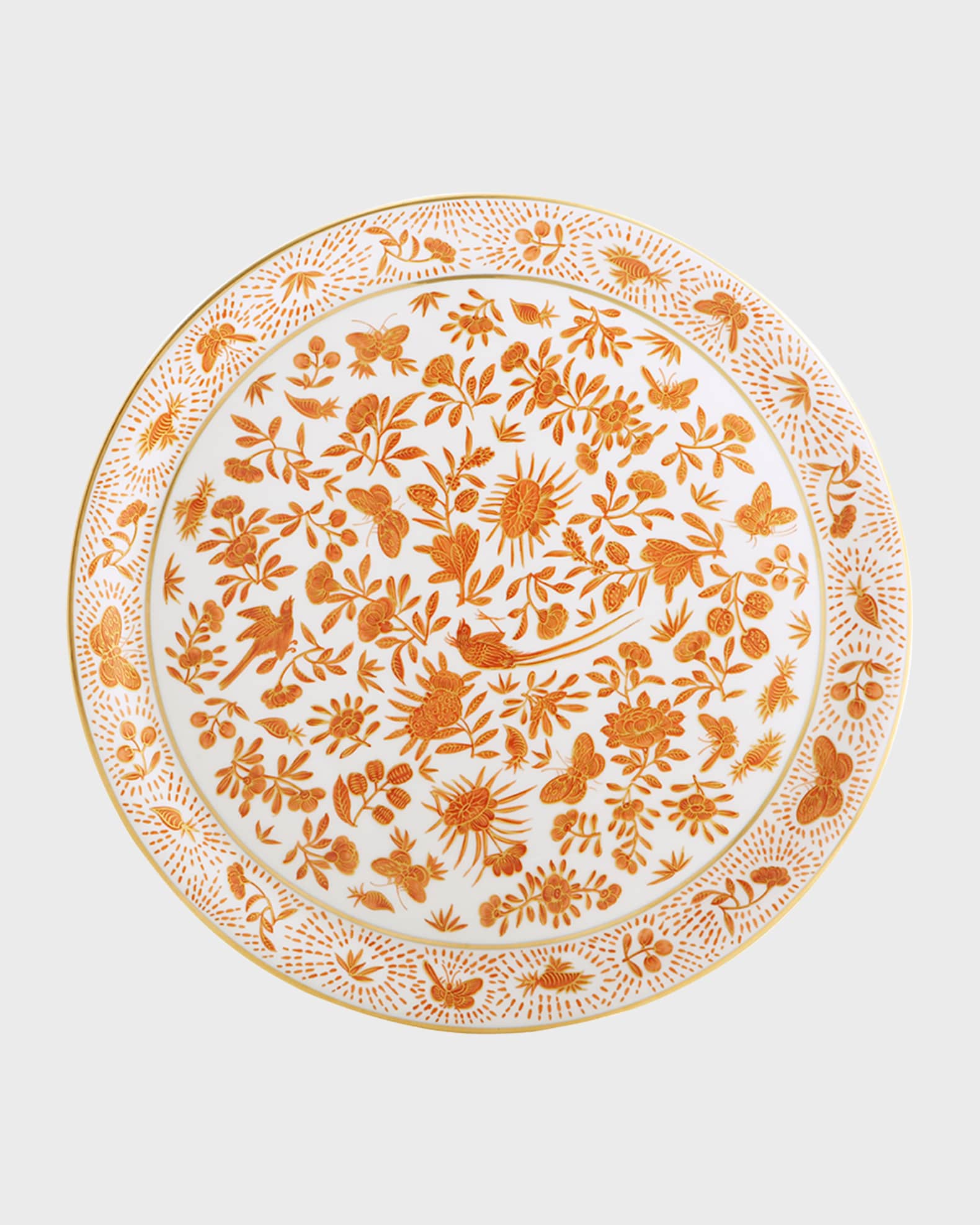 Mottahedeh Sacred Bird & Butterfly Cake Plate | Neiman Marcus