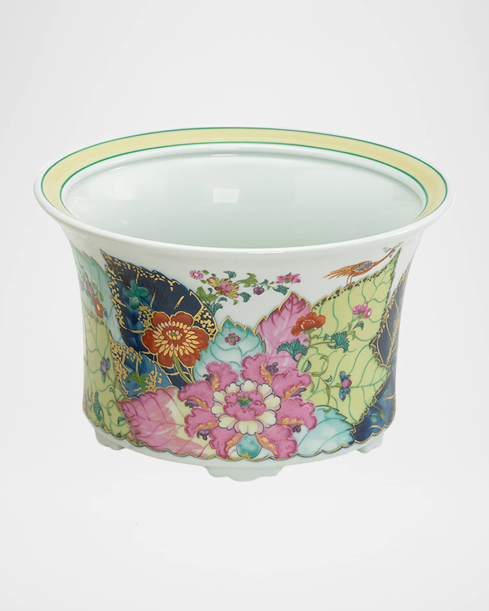 Mottahedeh Tobacco Leaf Cachepot - Large | Neiman Marcus