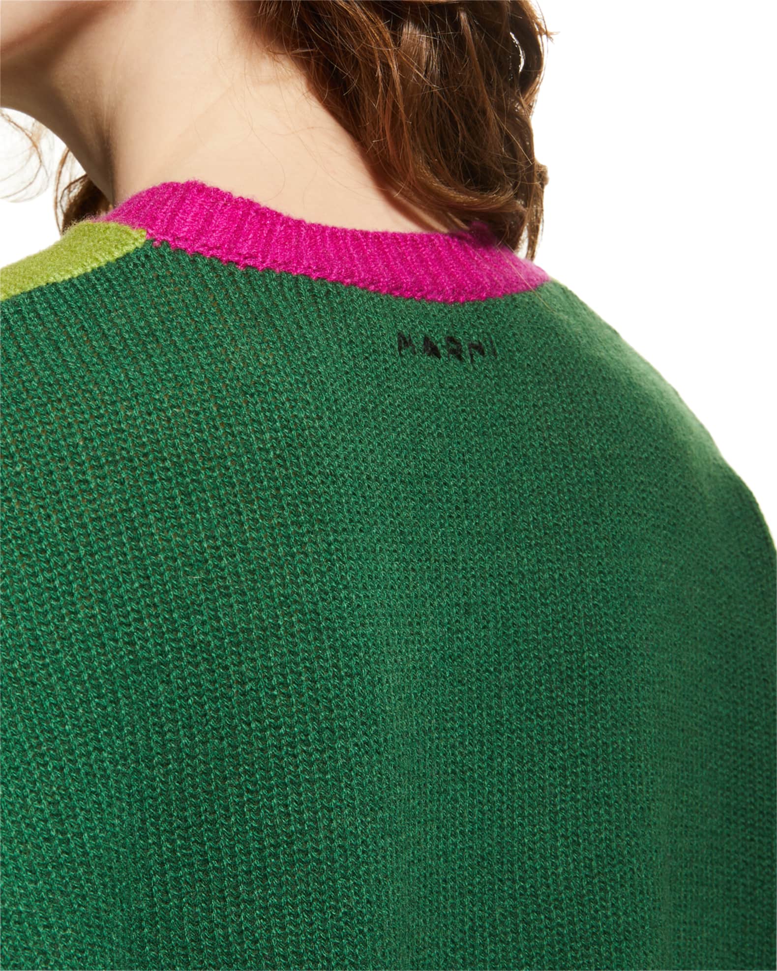 Marni Colorblock Cashmere Sweater | Neiman Marcus