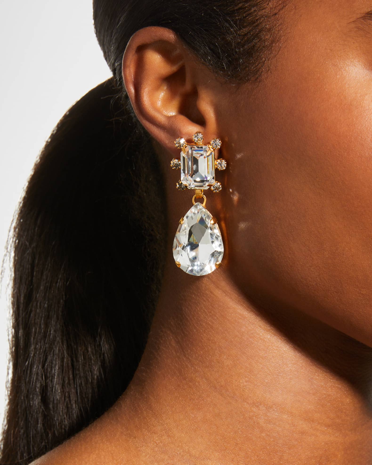 Elizabeth Cole Kelly Crystal Earrings | Neiman Marcus