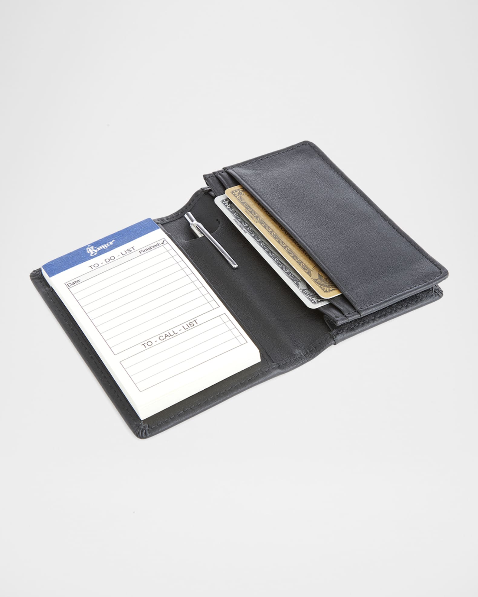 ROYCE New York Personalized Leather Notepad Organizer Wallet | Neiman ...