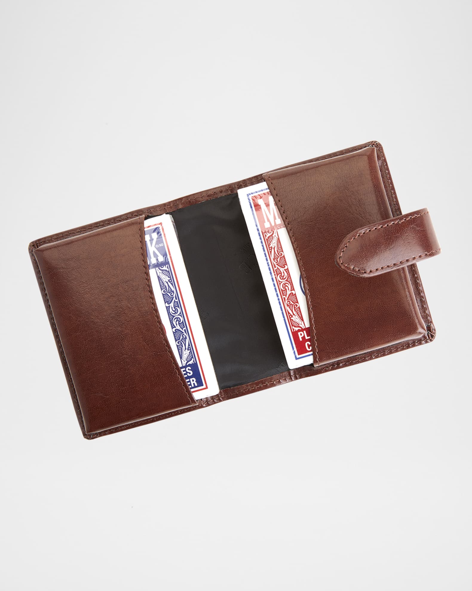 ROYCE New York Personalized Leather Playing Card Set Holder | Neiman Marcus