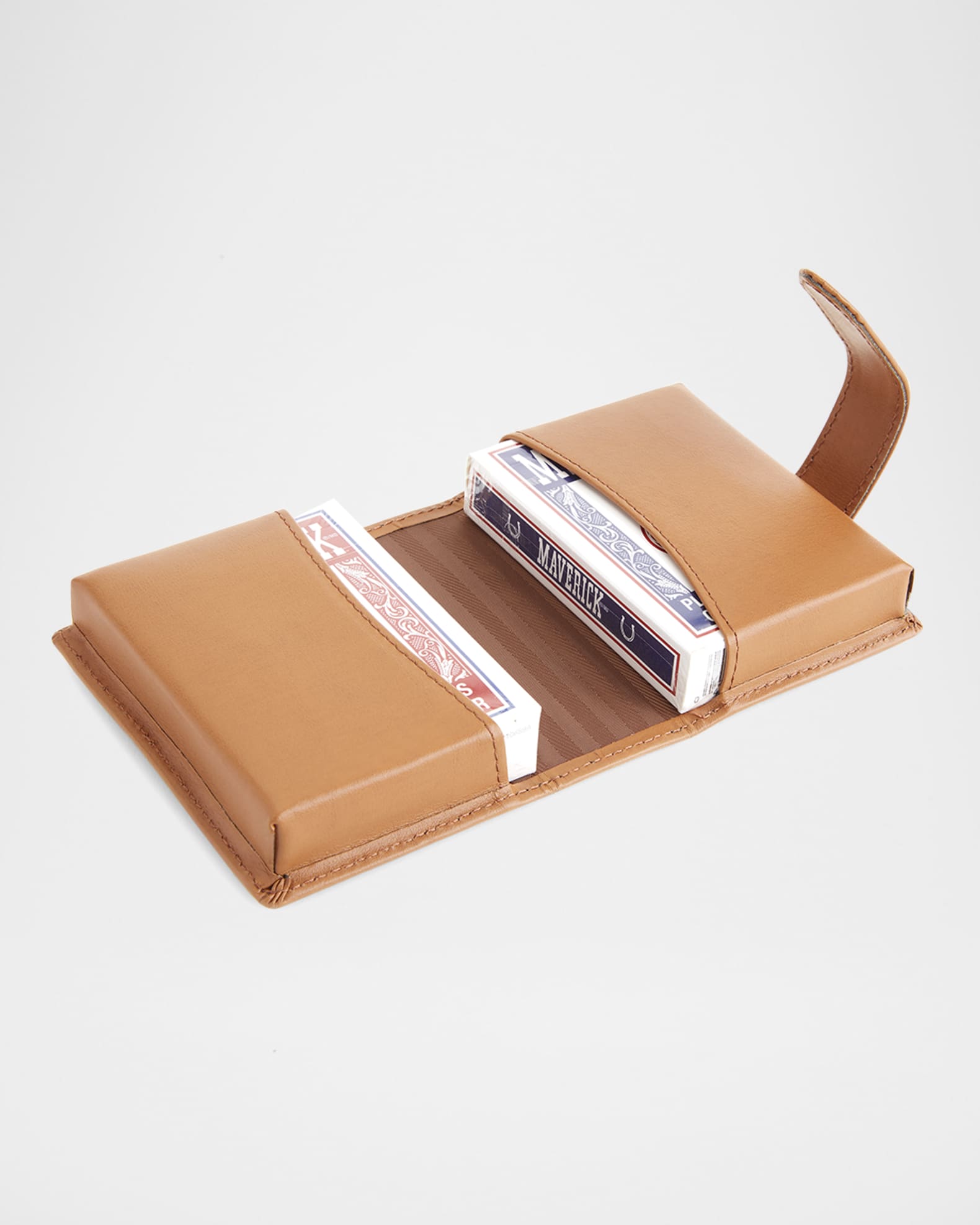 ROYCE New York Personalized Leather Playing Card Set Holder | Neiman Marcus