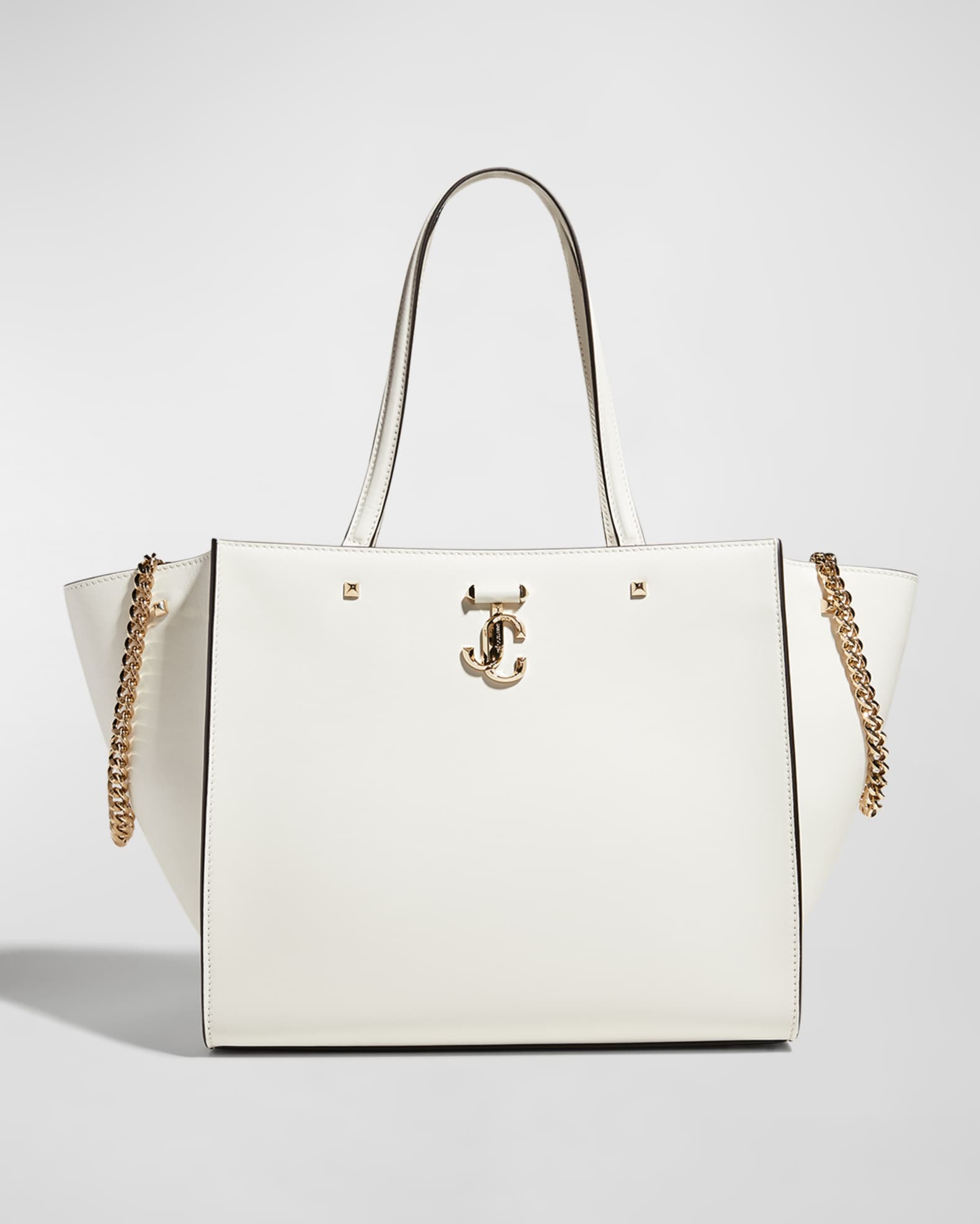 Jimmy Choo Varenne JC Chain Leather Tote Bag | Neiman Marcus