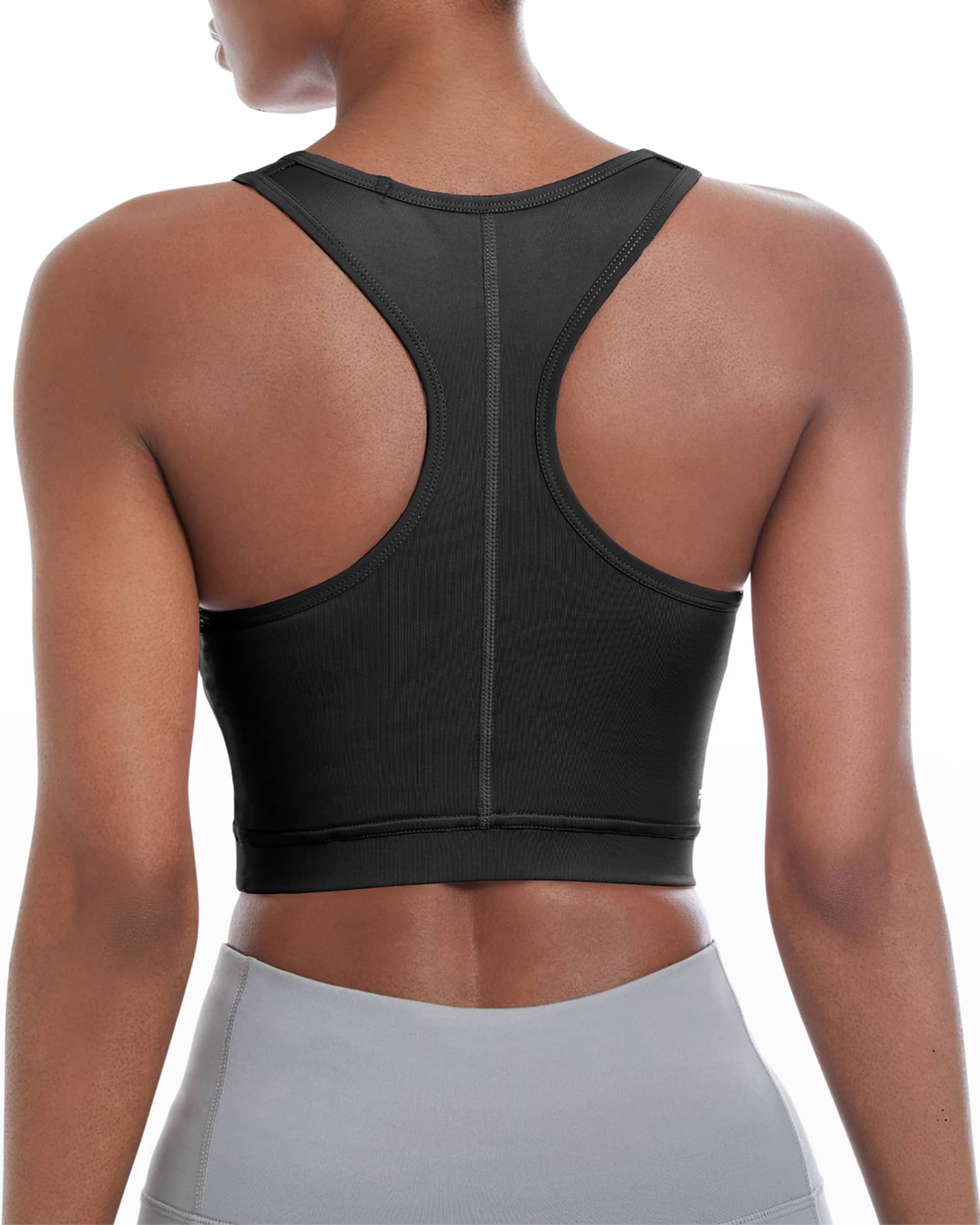 PSK Collective High-Neck Racerback Sports Bra | Neiman Marcus