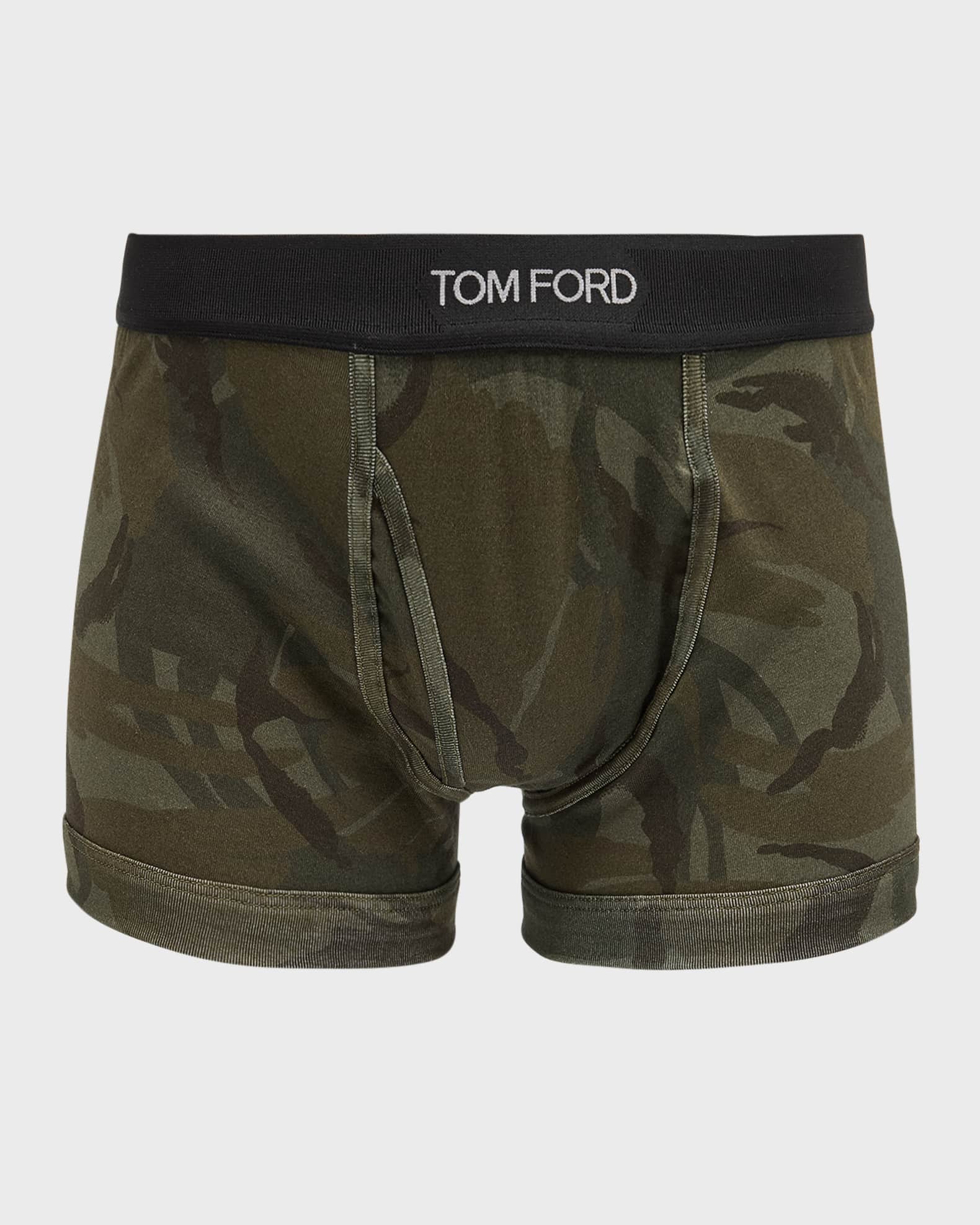 TOM FORD Men's Camouflage-Print Boxer Briefs | Neiman Marcus
