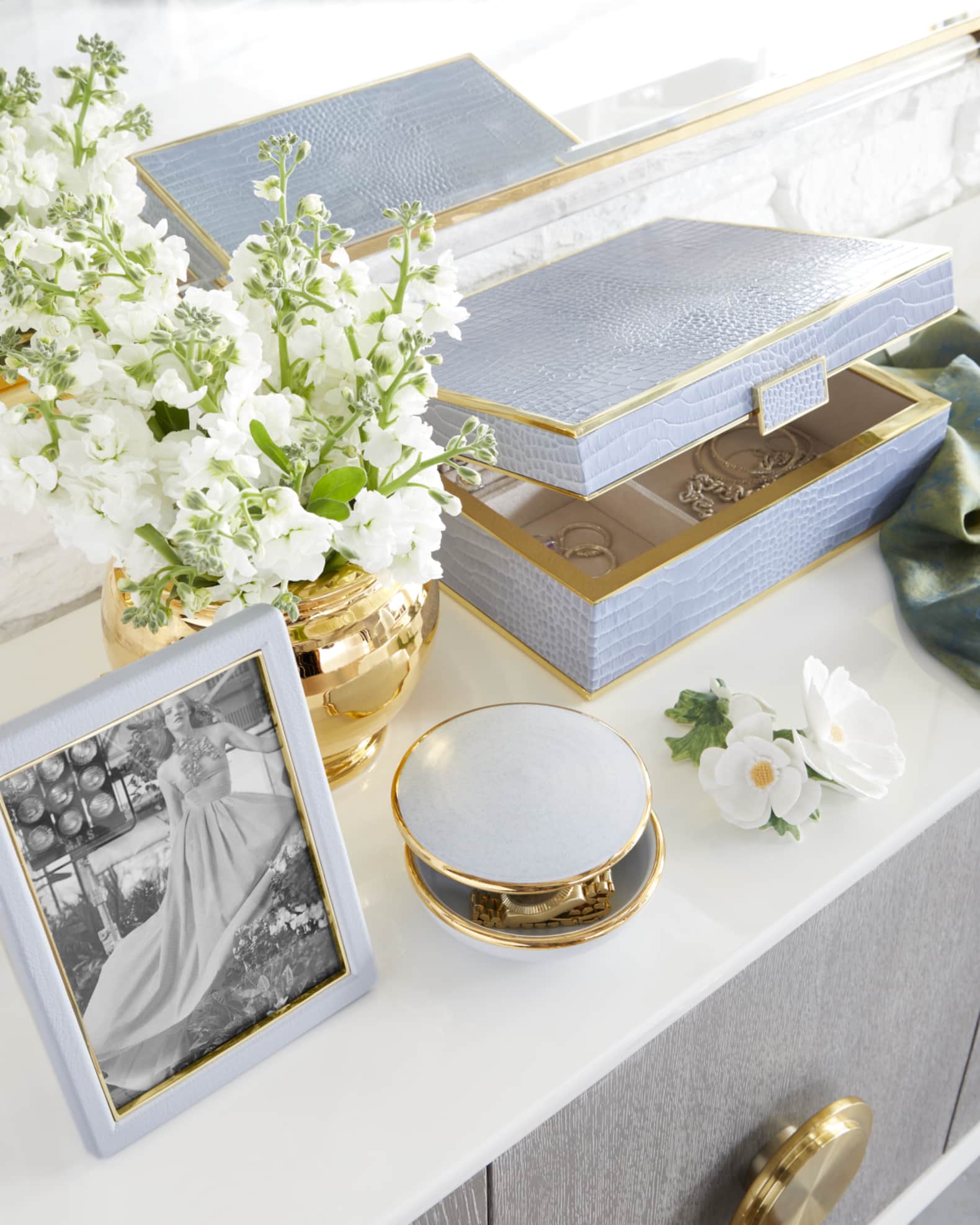 AERIN Cosmos Porcelain Flower | Neiman Marcus