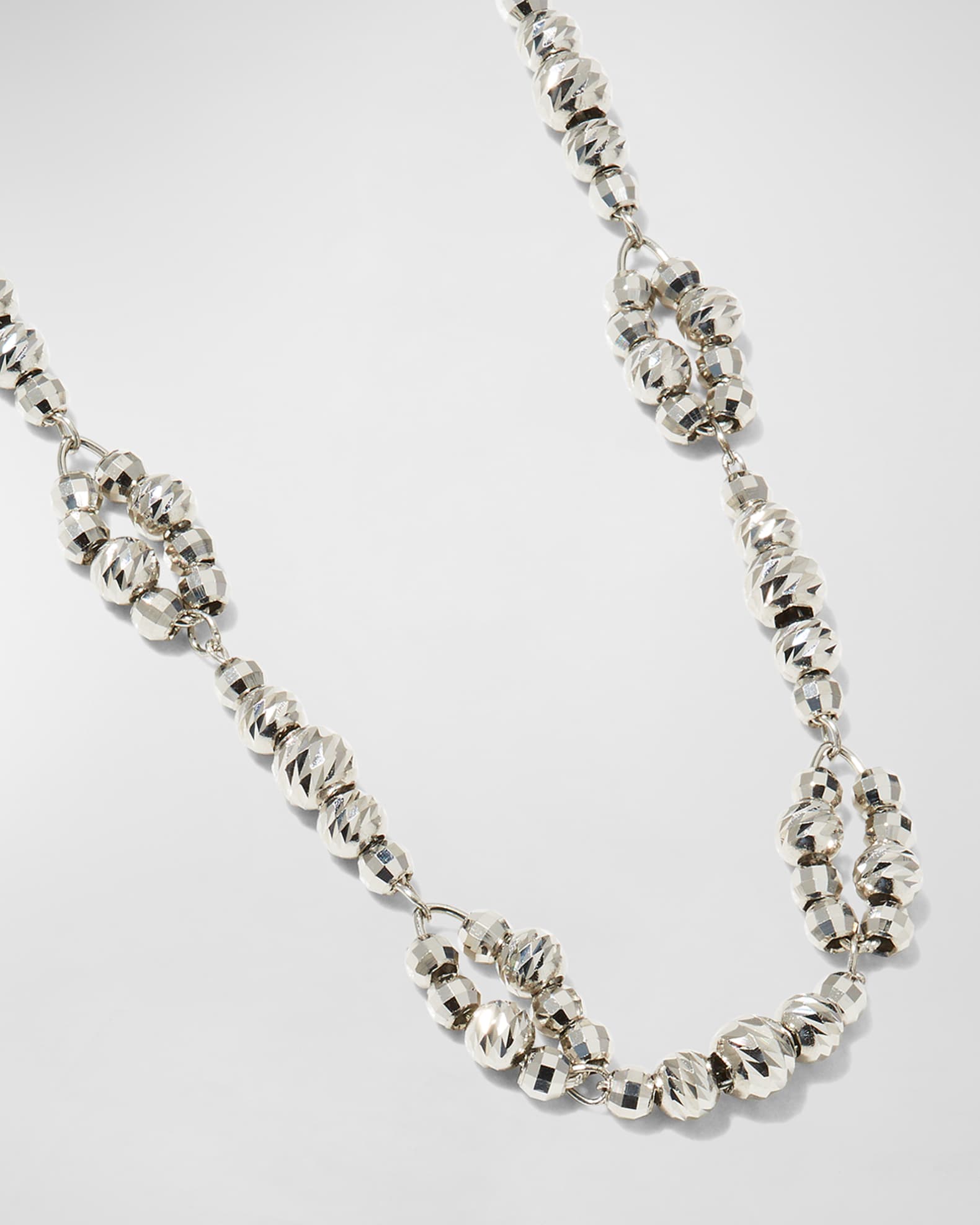 Platinum Born Jill Necklace with Small Infinity Stations | Neiman Marcus