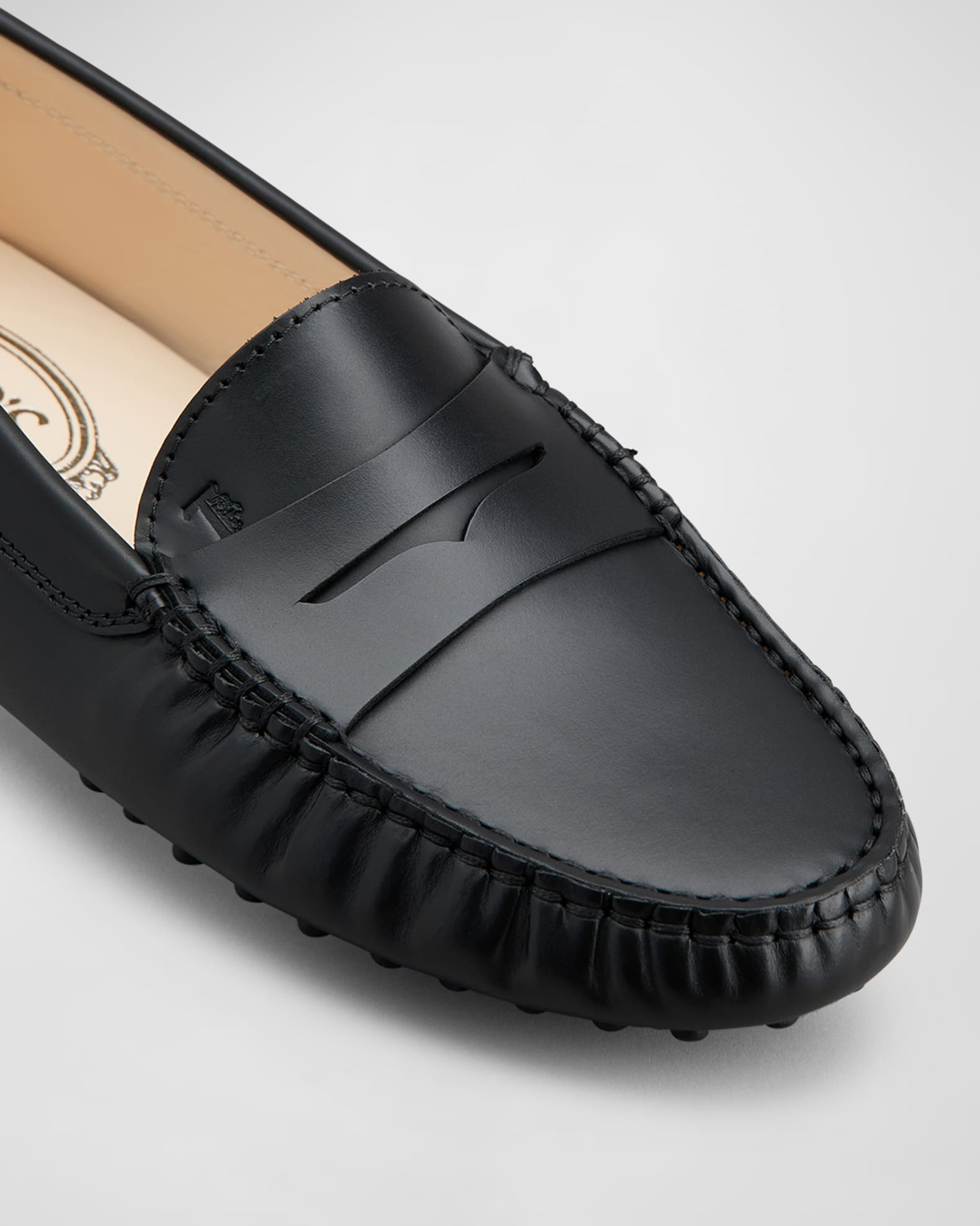 Tod's Gommini Leather Driver Penny Loafers | Neiman Marcus