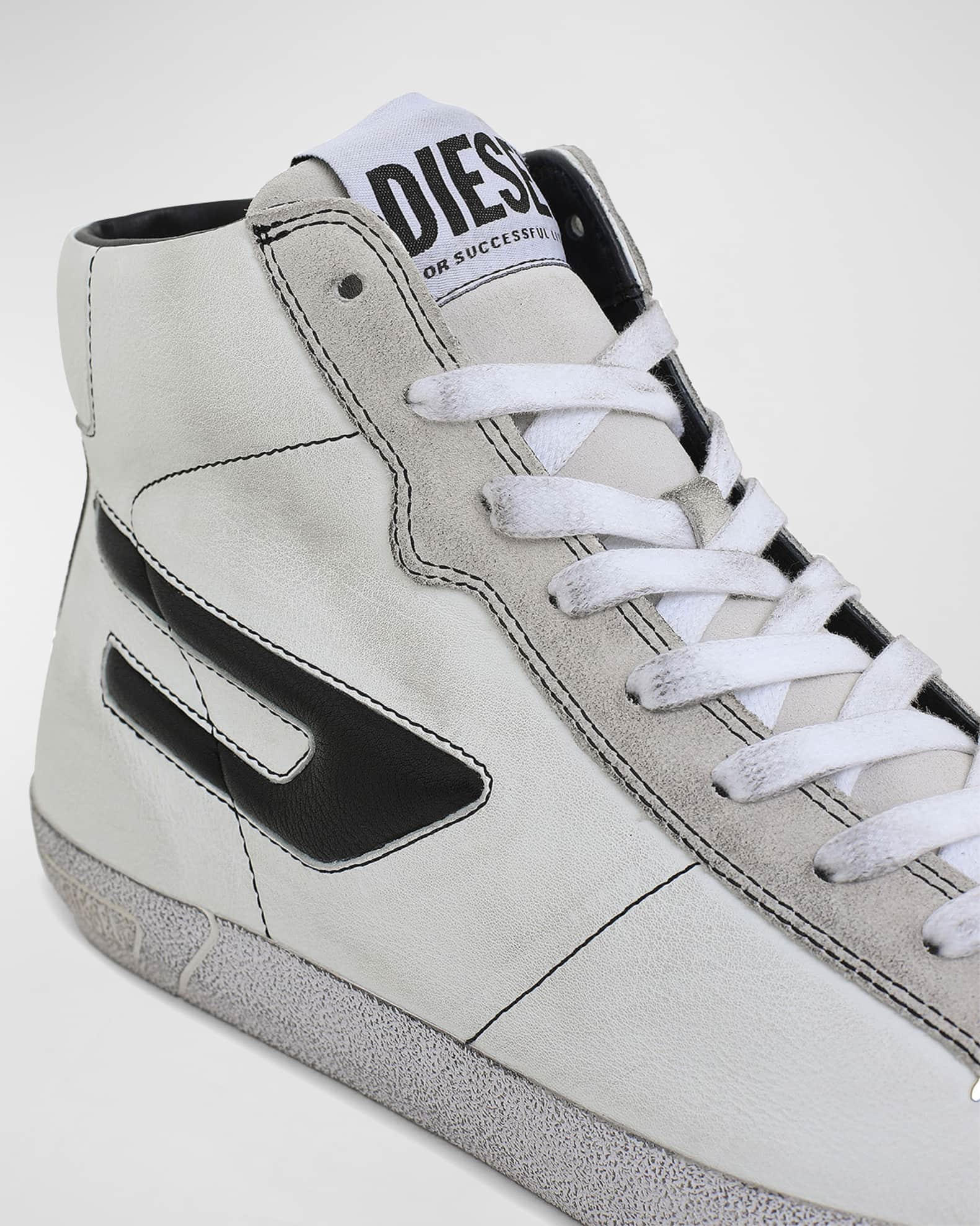Diesel Men's S-Leroji Mid-Top Leather Sneakers | Neiman Marcus