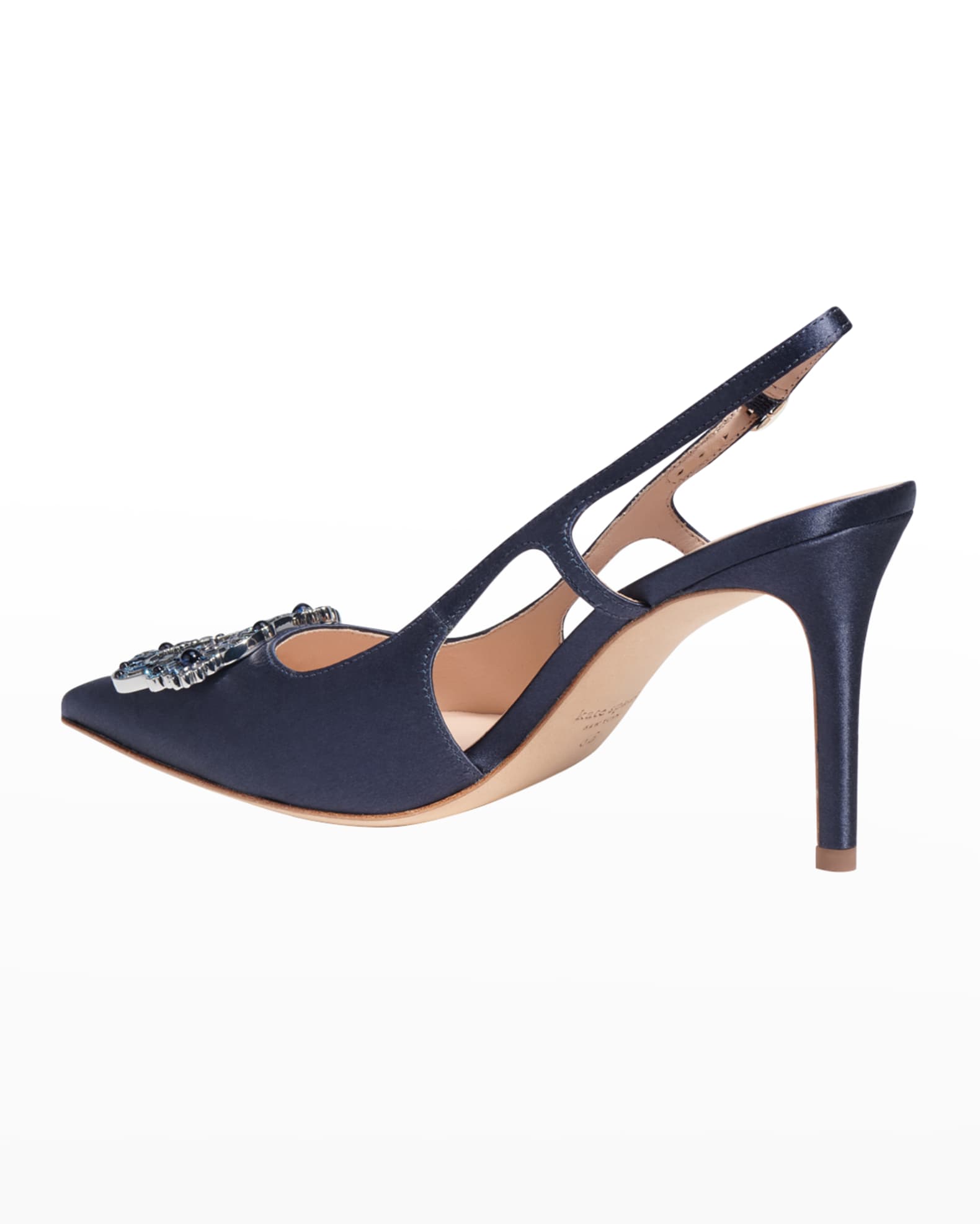 kate spade new york buckle up crystal slingback pumps | Neiman Marcus