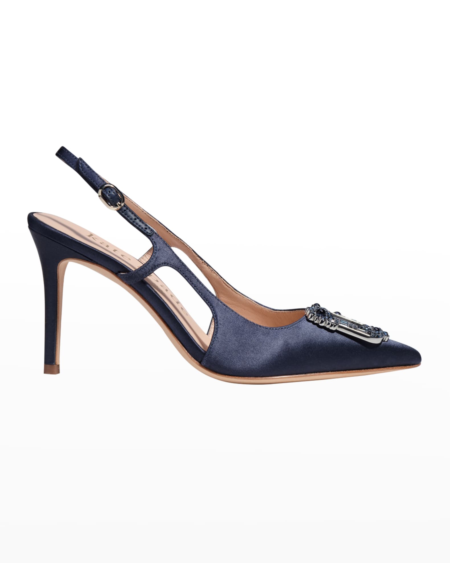 kate spade new york buckle up crystal slingback pumps | Neiman Marcus