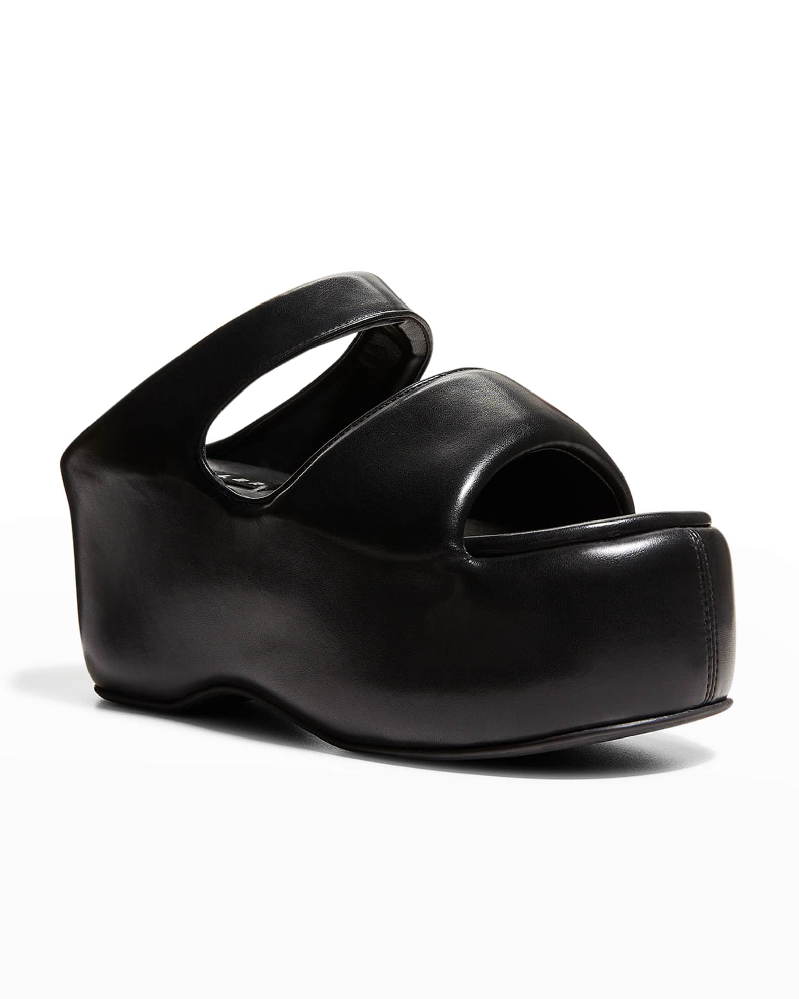 Simon Miller Bubble Vegan Two-Band Platform Sandals | Neiman Marcus