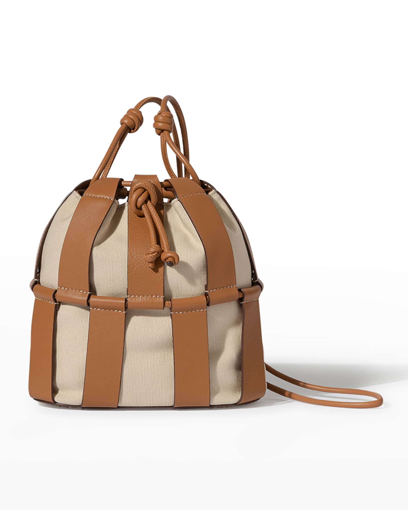 HEREU Llinera Caged Bucket Drawstring Bag | Neiman Marcus