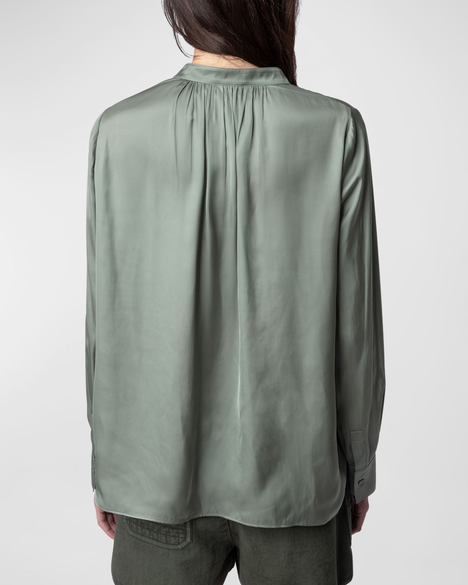 Zadig & Voltaire Tink Satin Tunic Top | Neiman Marcus