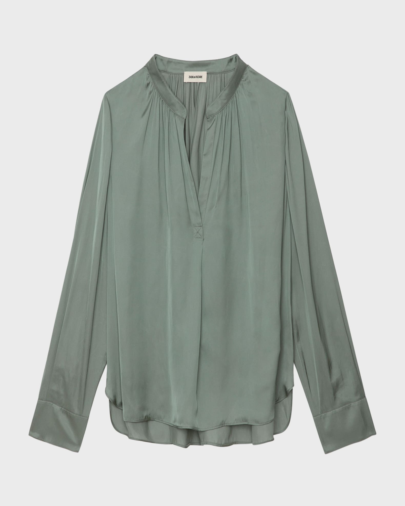 Zadig & Voltaire Tink Satin Tunic Top | Neiman Marcus