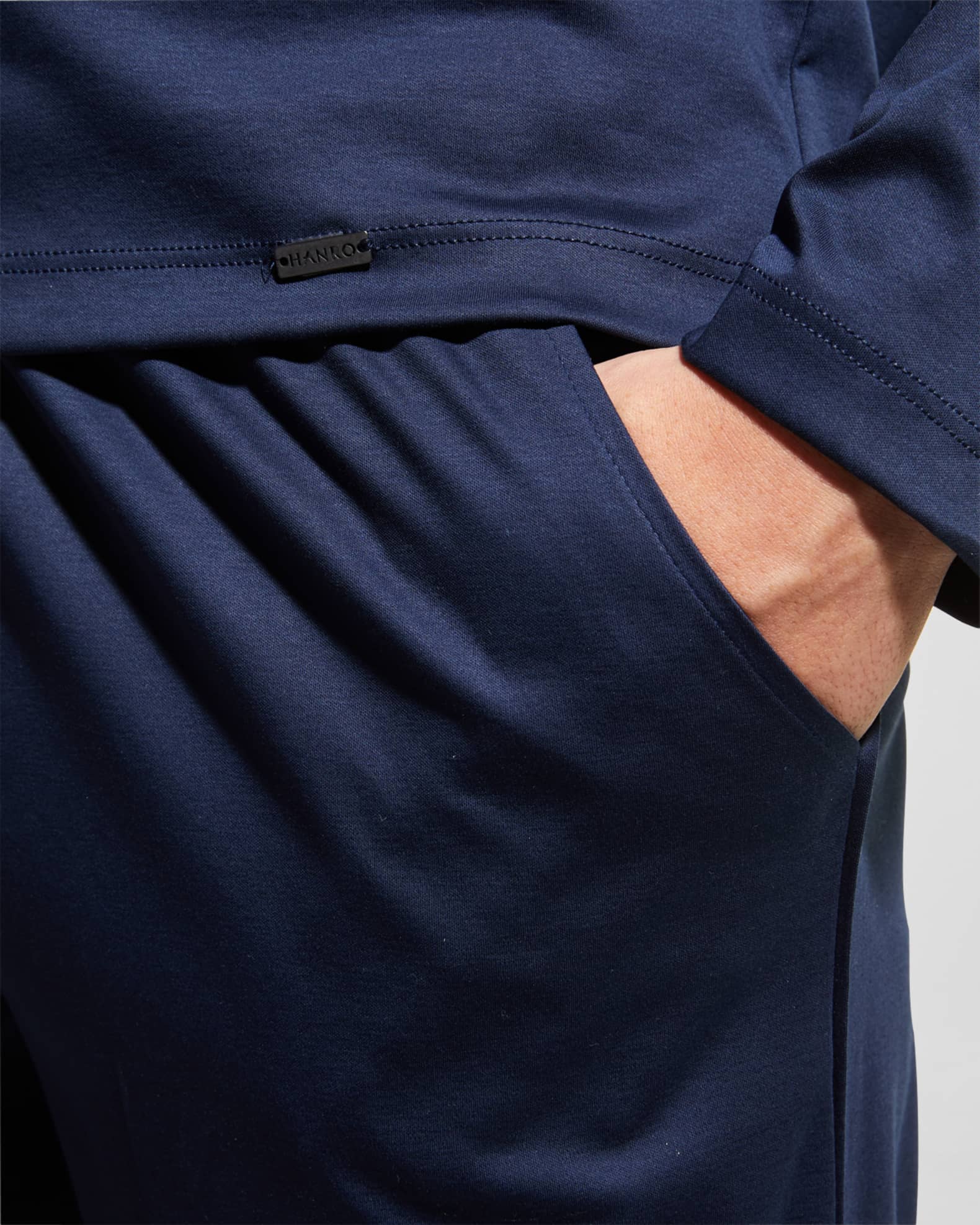 Hanro Men's Night Selection Long Cotton Pajama Set | Neiman Marcus