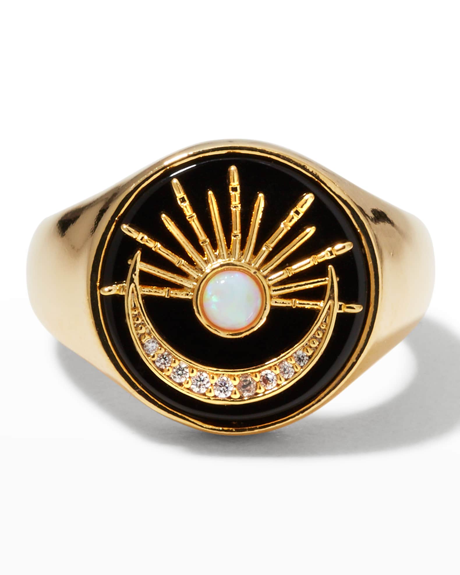 Tai Starburst Celestial Signet Ring | Neiman Marcus