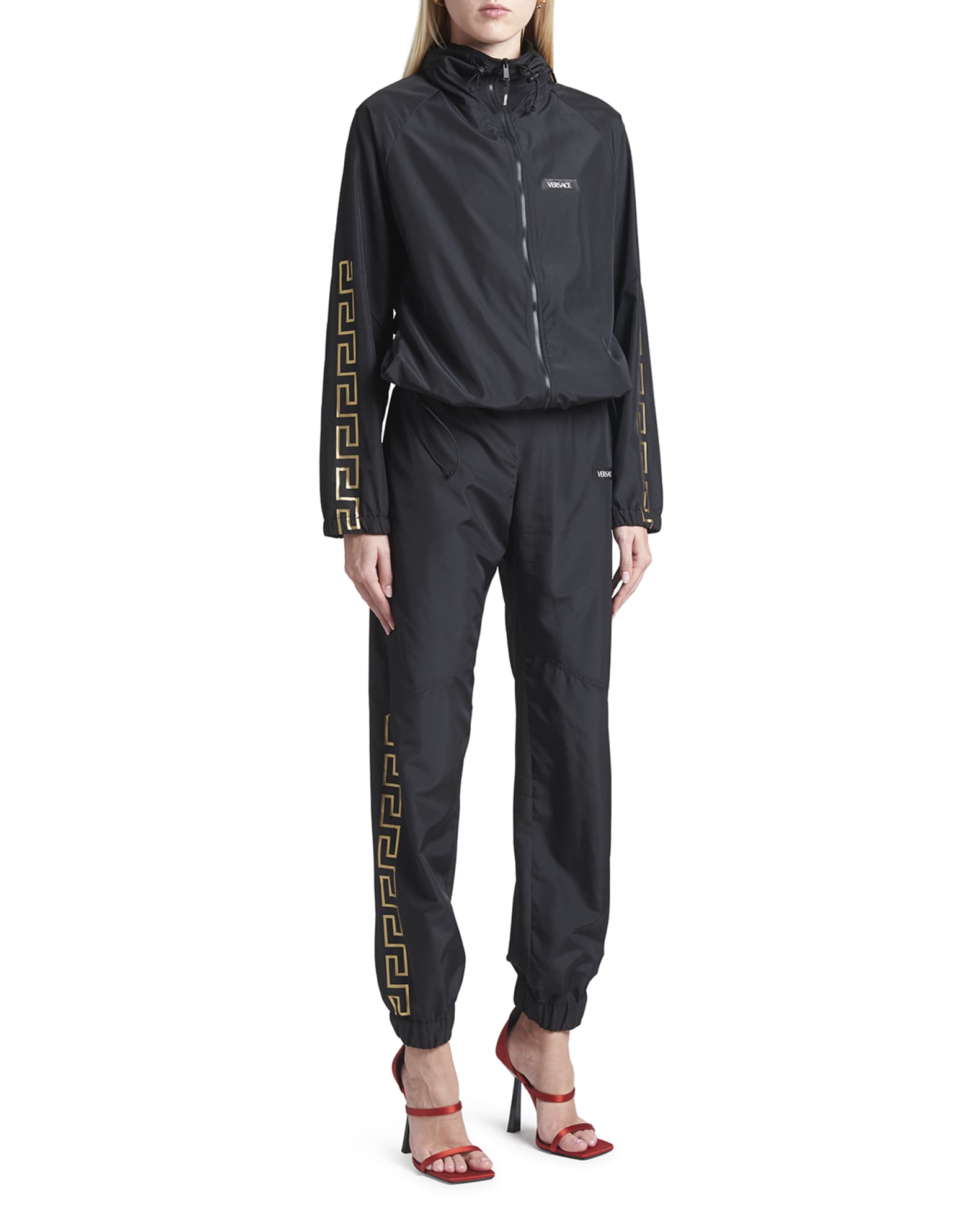 Versace Iconic Greca Track Pants | Neiman Marcus