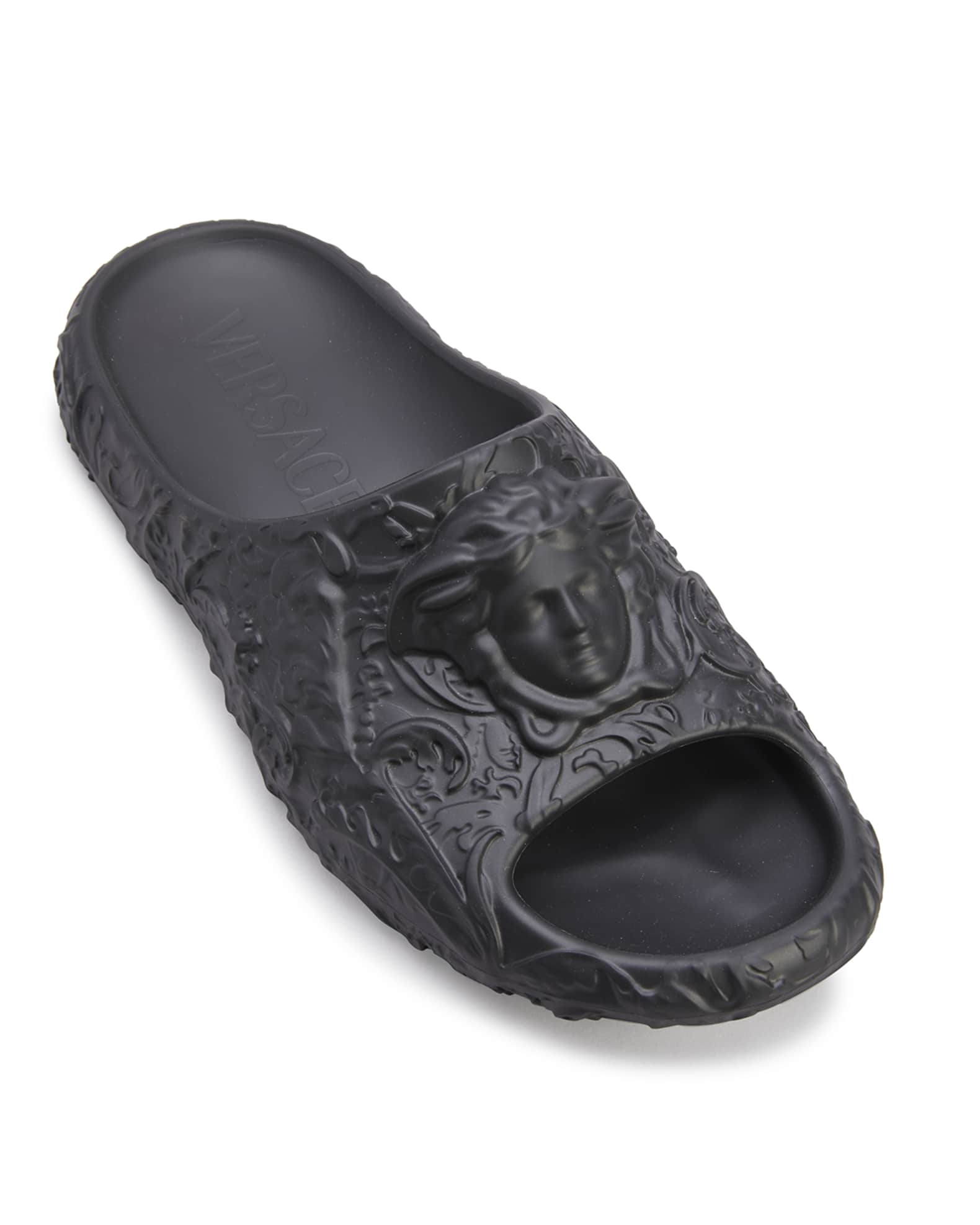 Versace Dimension Pool Slides | Neiman Marcus