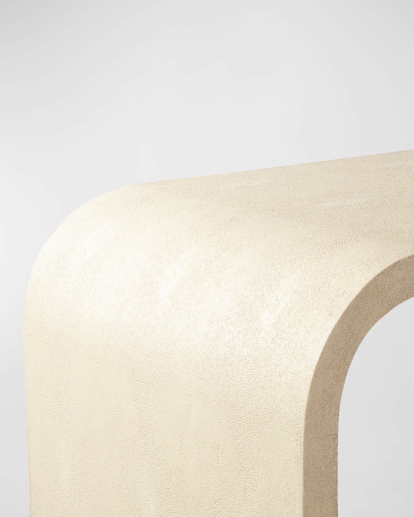 AERIN Faux Shagreen Console Table | Neiman Marcus