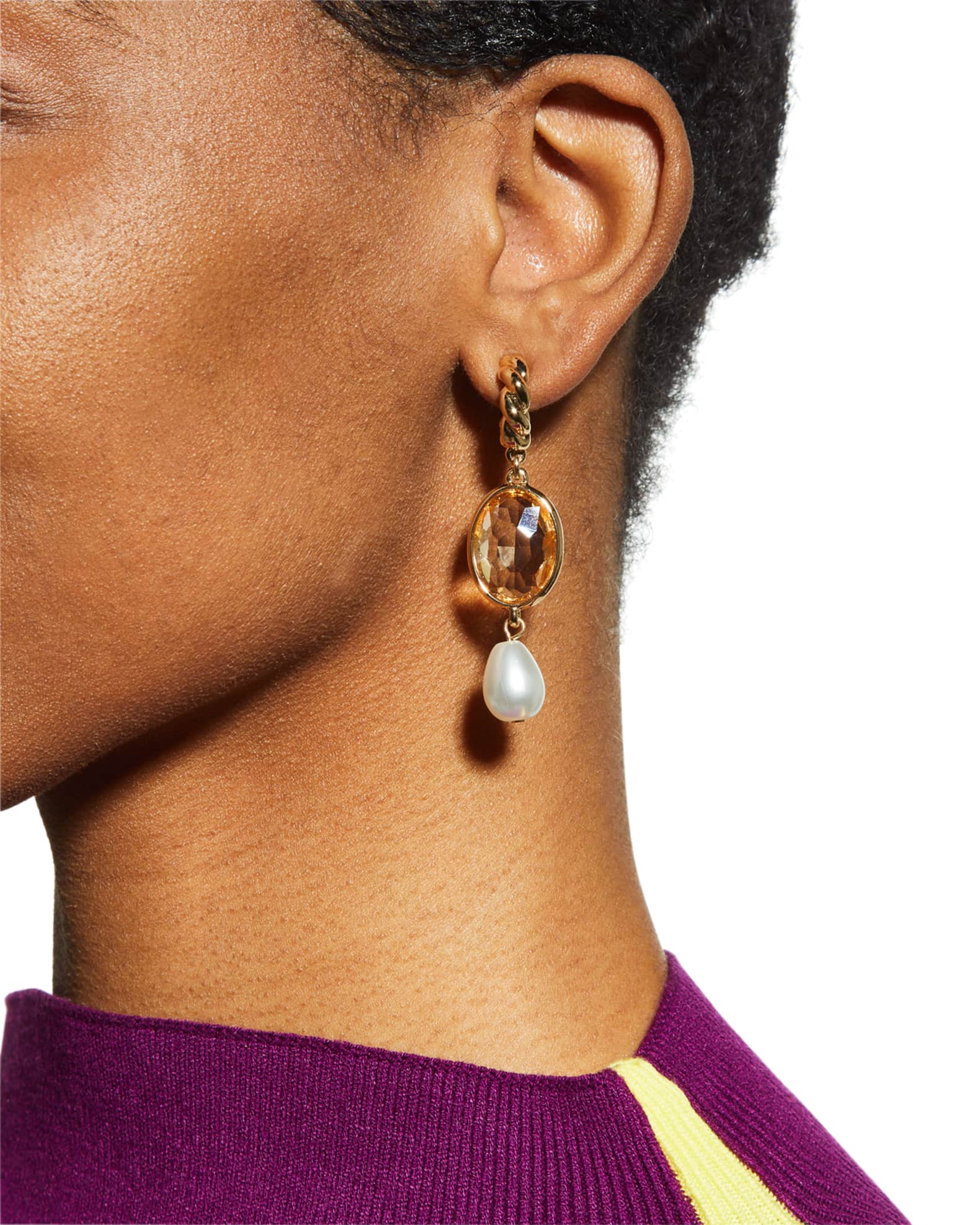 Mignonne Gavigan Leonie Mismatch Dangle Earrings | Neiman Marcus