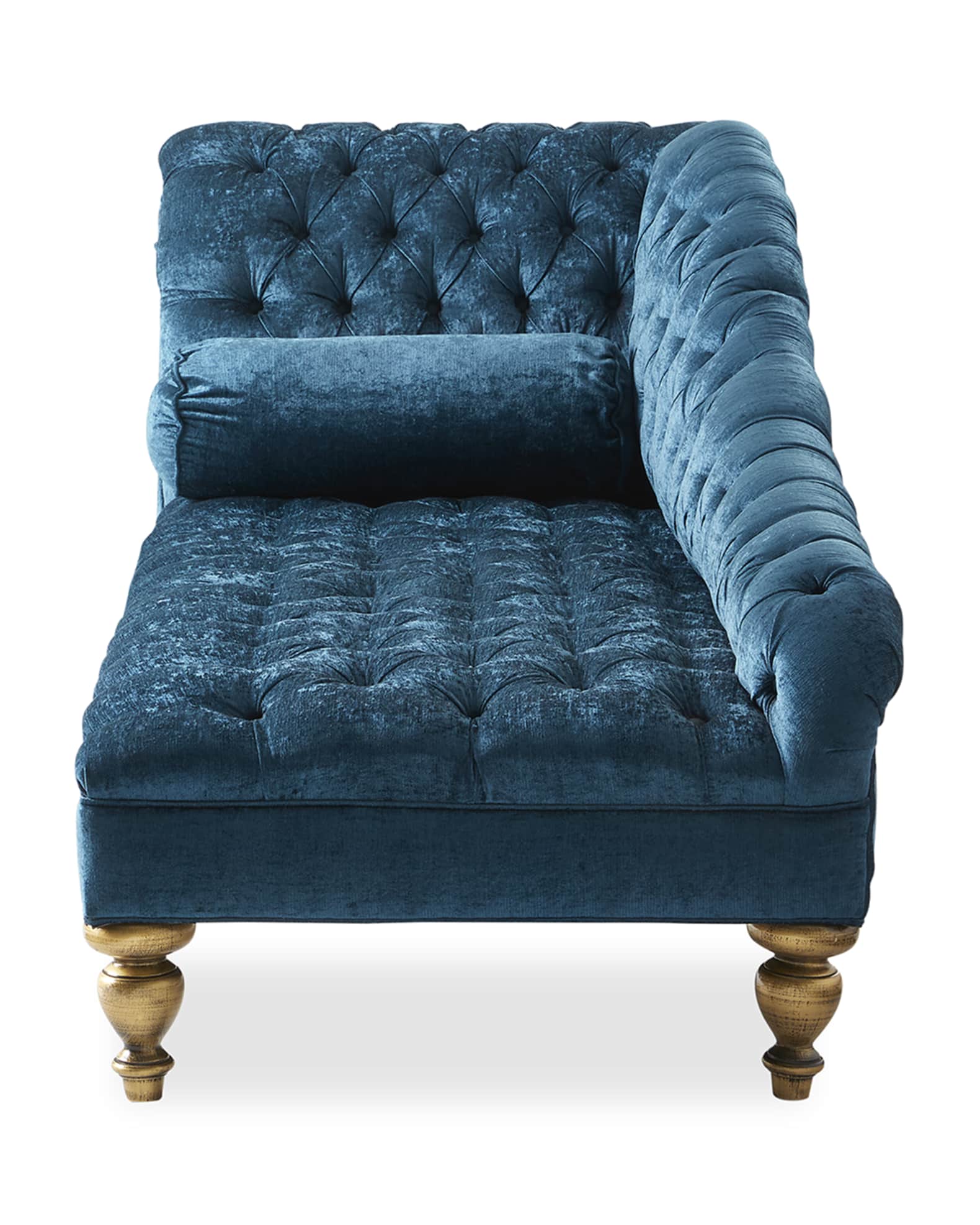 Old Hickory Tannery Berlin Tufted Chaise | Neiman Marcus