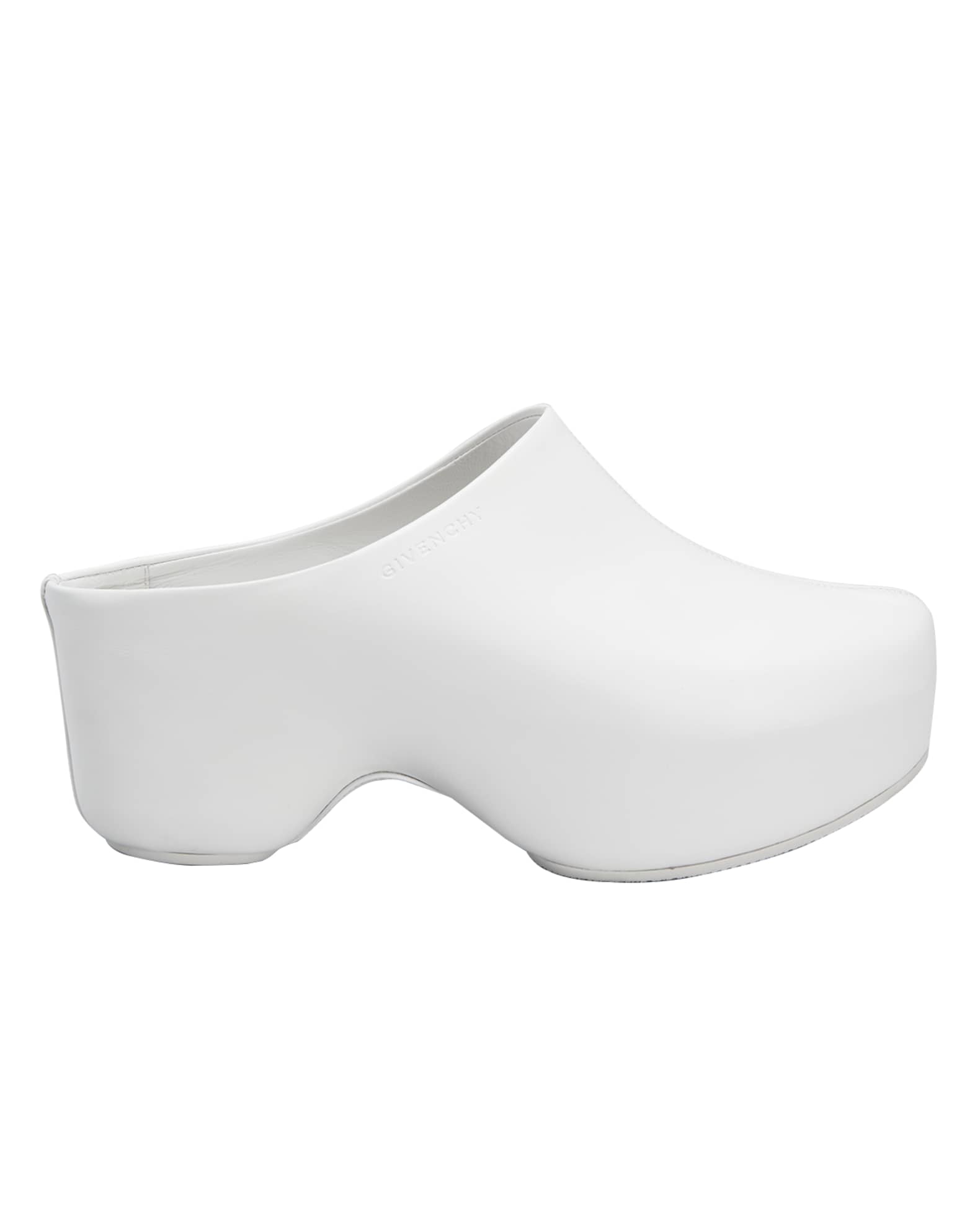 Givenchy G Calfskin Mule Clogs | Neiman Marcus