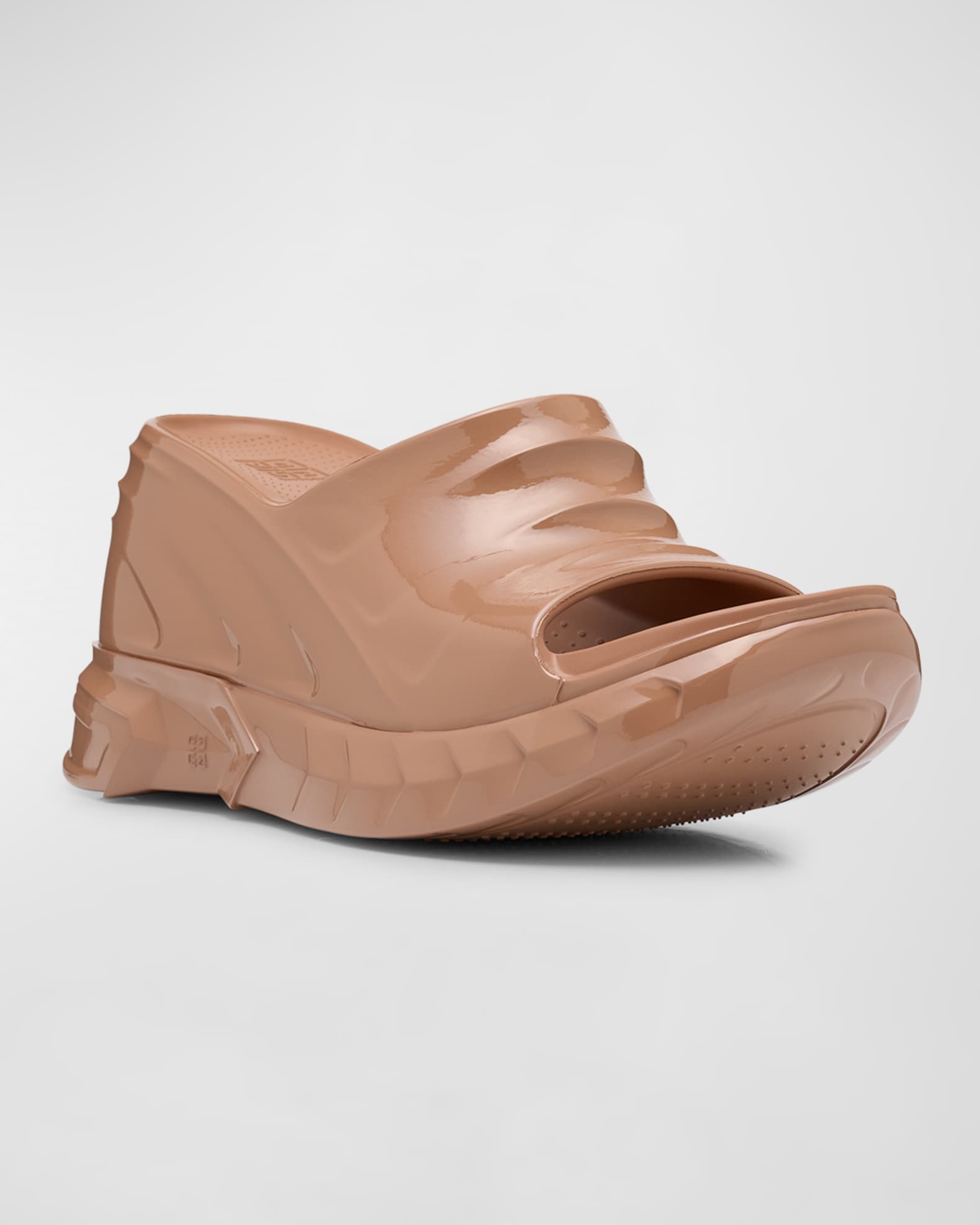 Givenchy Marshmallow Rubber Wedge Slide Sandals | Neiman Marcus