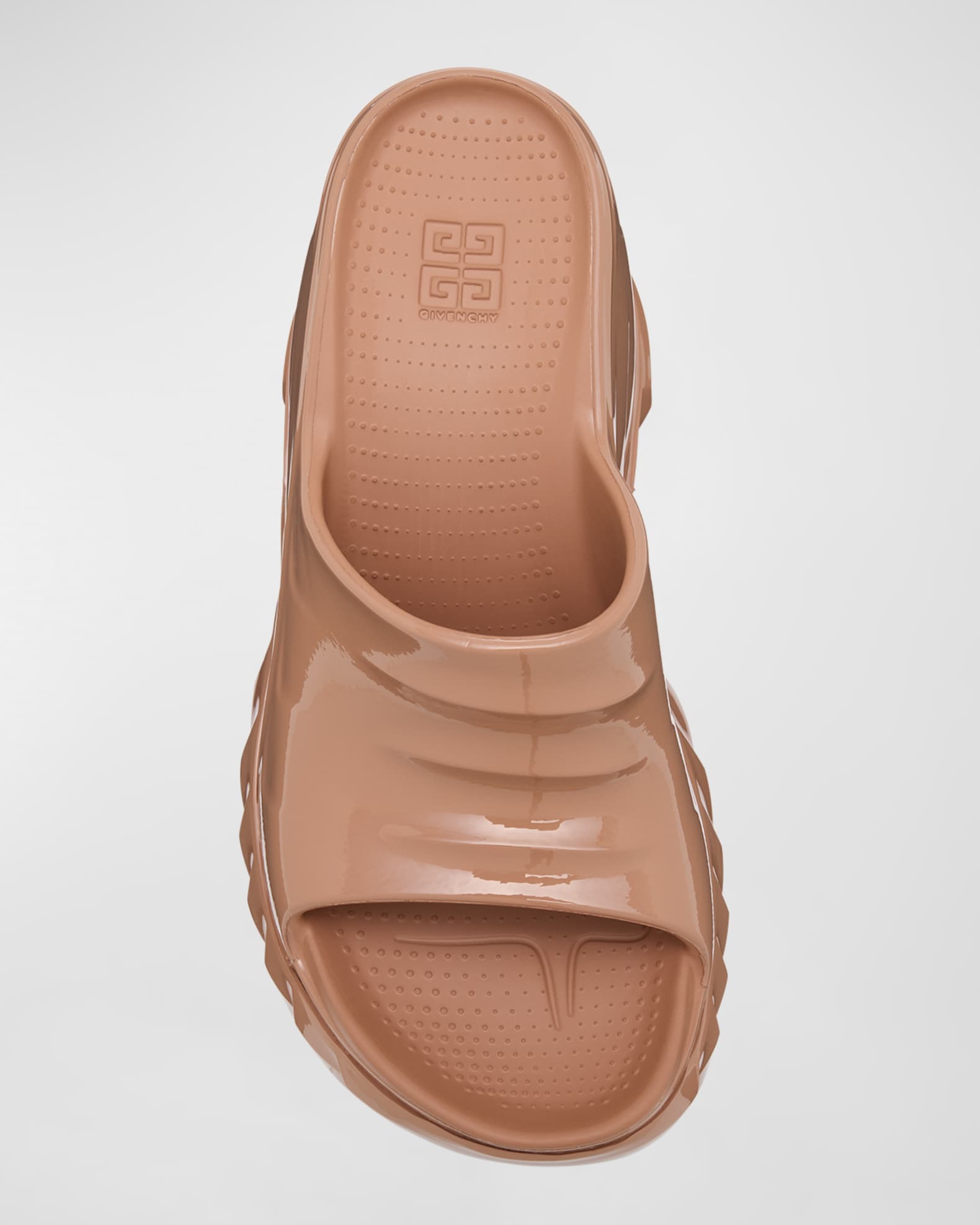 Givenchy Marshmallow Rubber Wedge Slide Sandals | Neiman Marcus