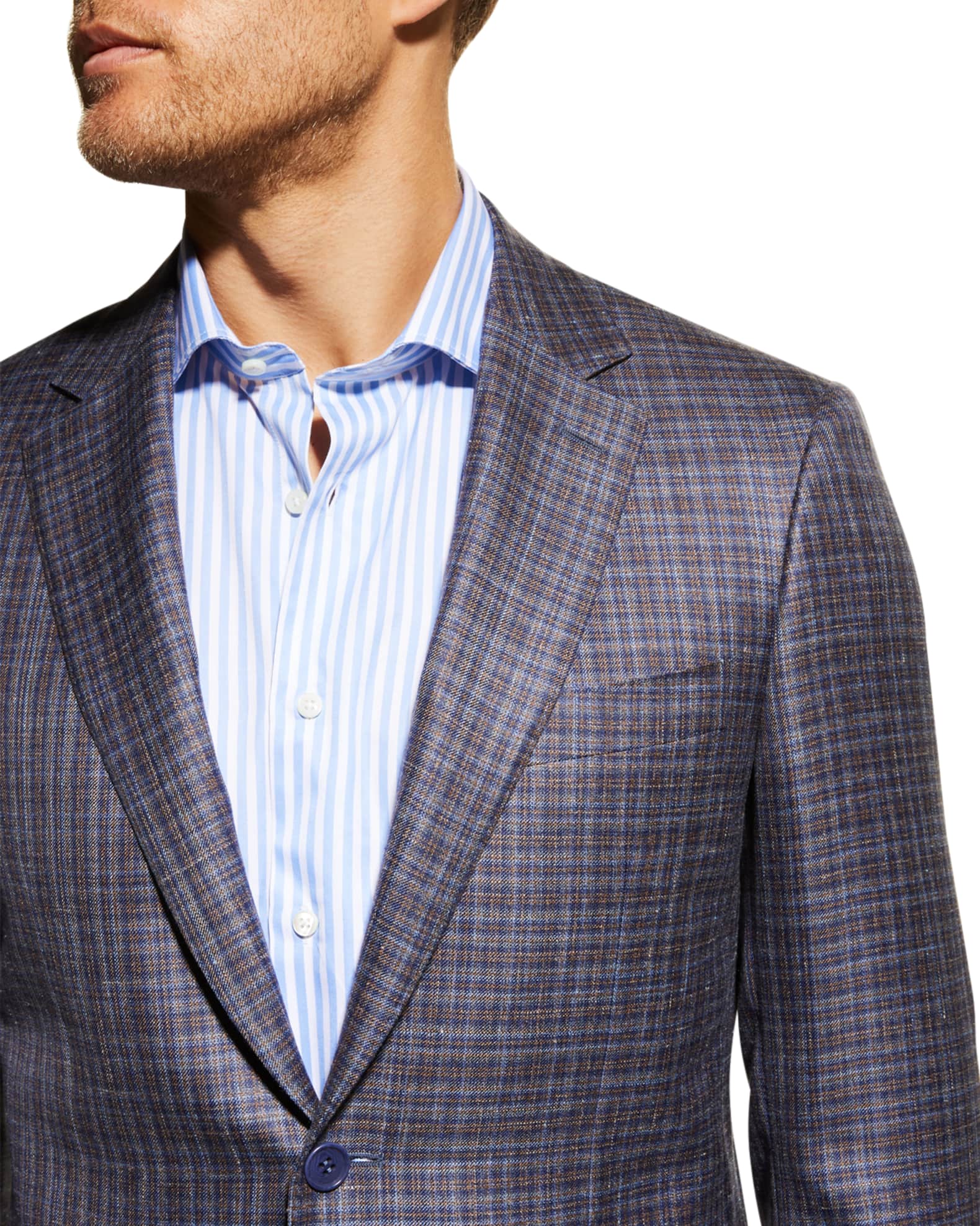 Canali Men's Check Sport Coat | Neiman Marcus