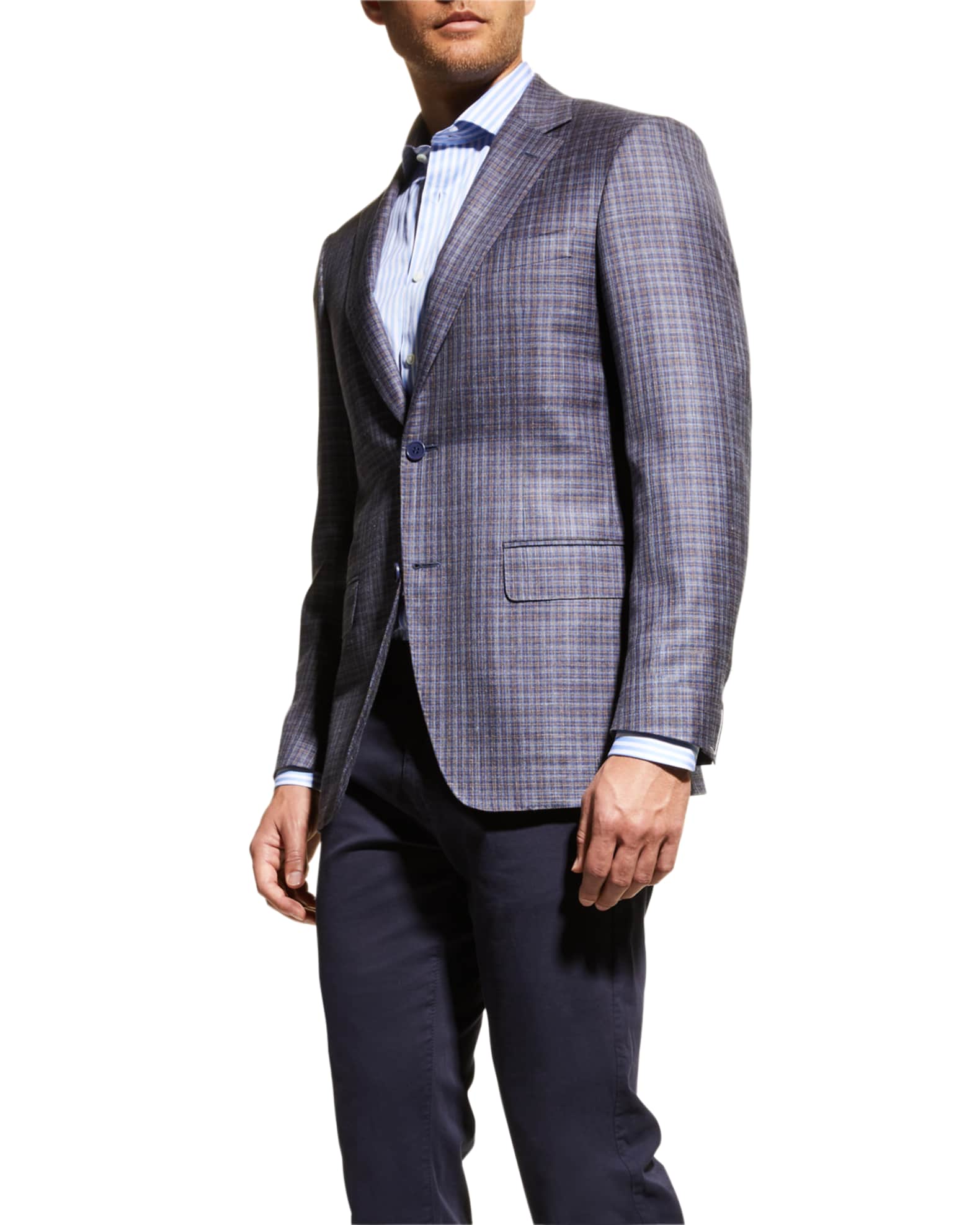 Canali Men's Check Sport Coat | Neiman Marcus