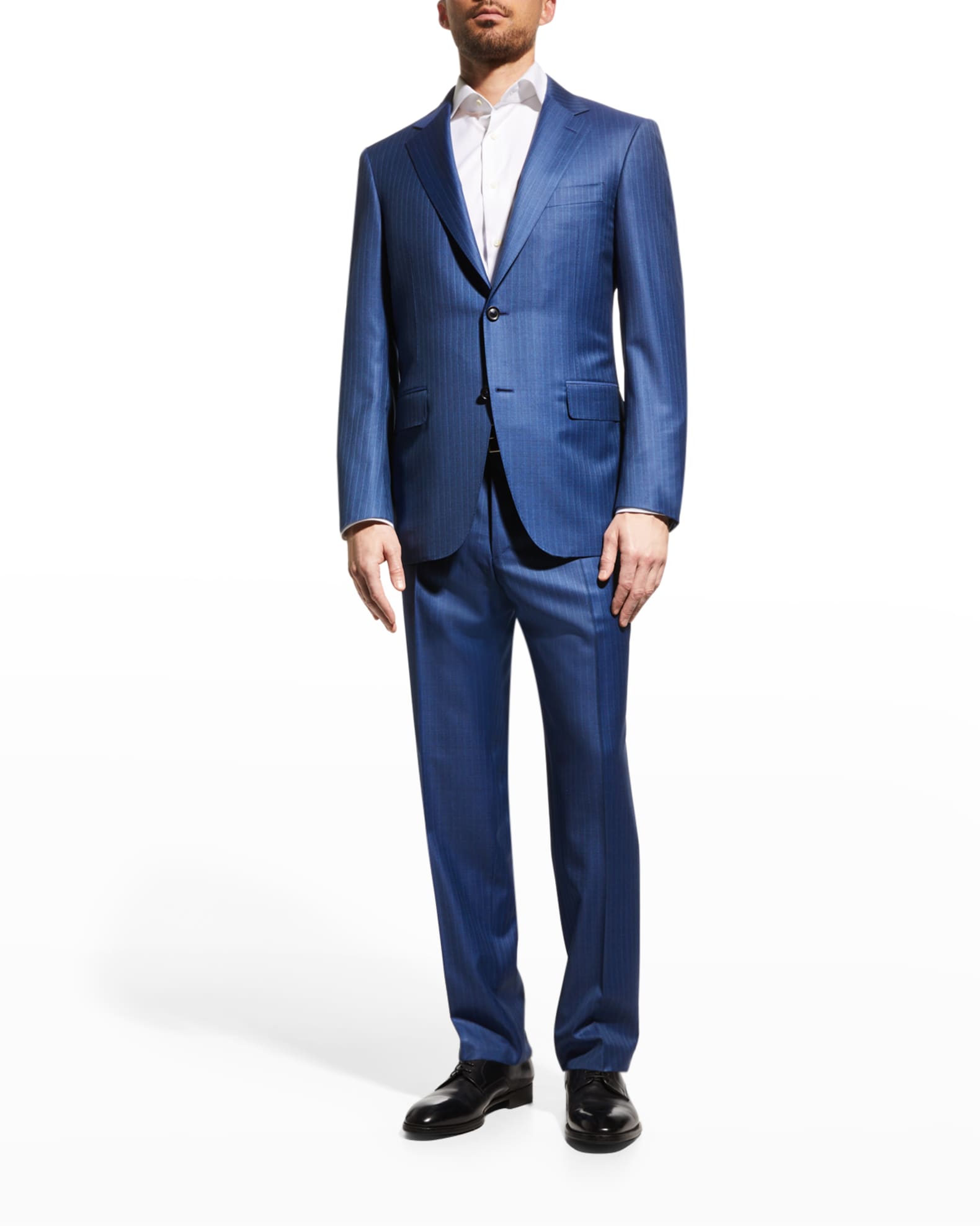 Canali Men's Super 150s Wool Striped Suit | Neiman Marcus