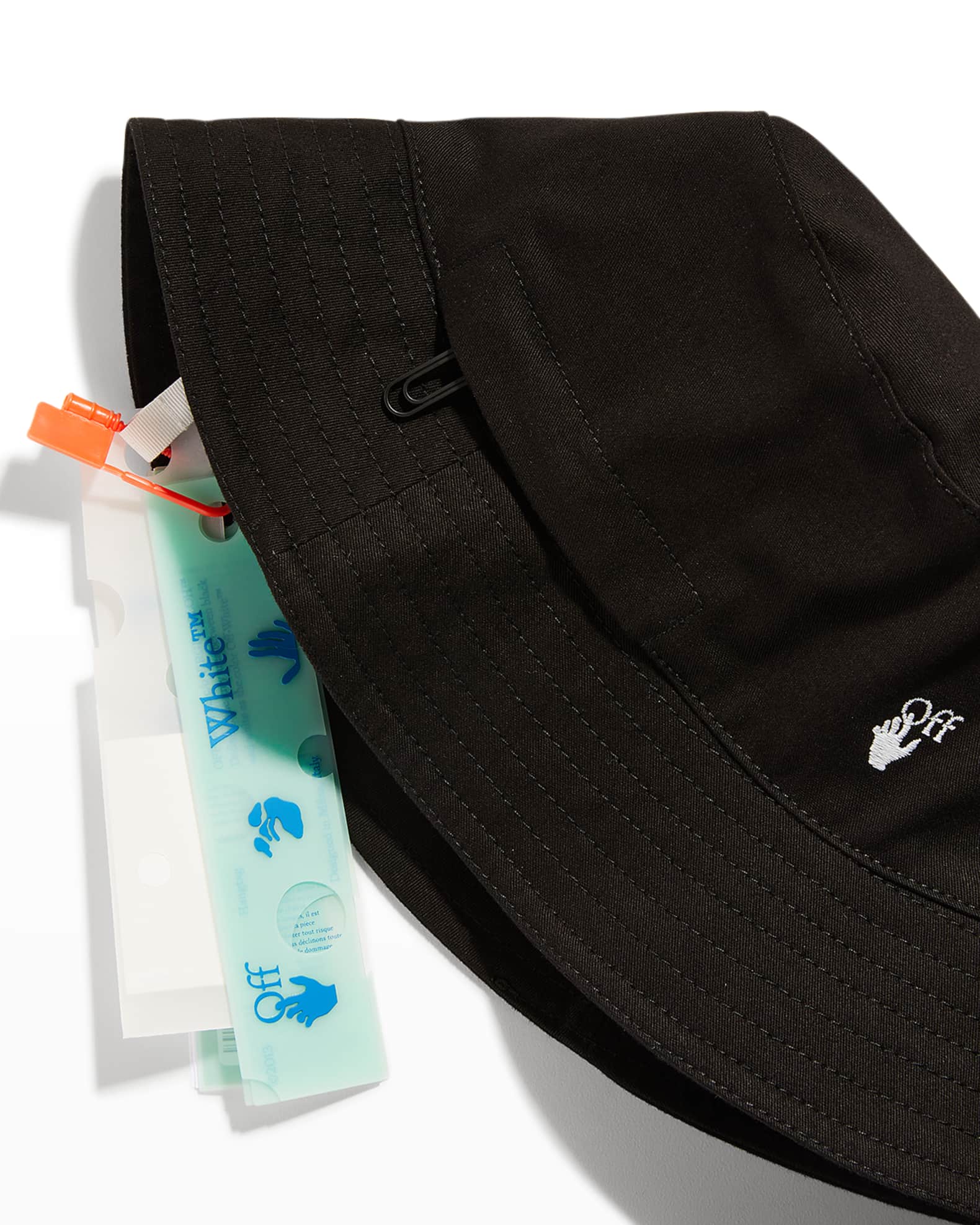 Off-White Men's Logo Bucket Hat | Neiman Marcus