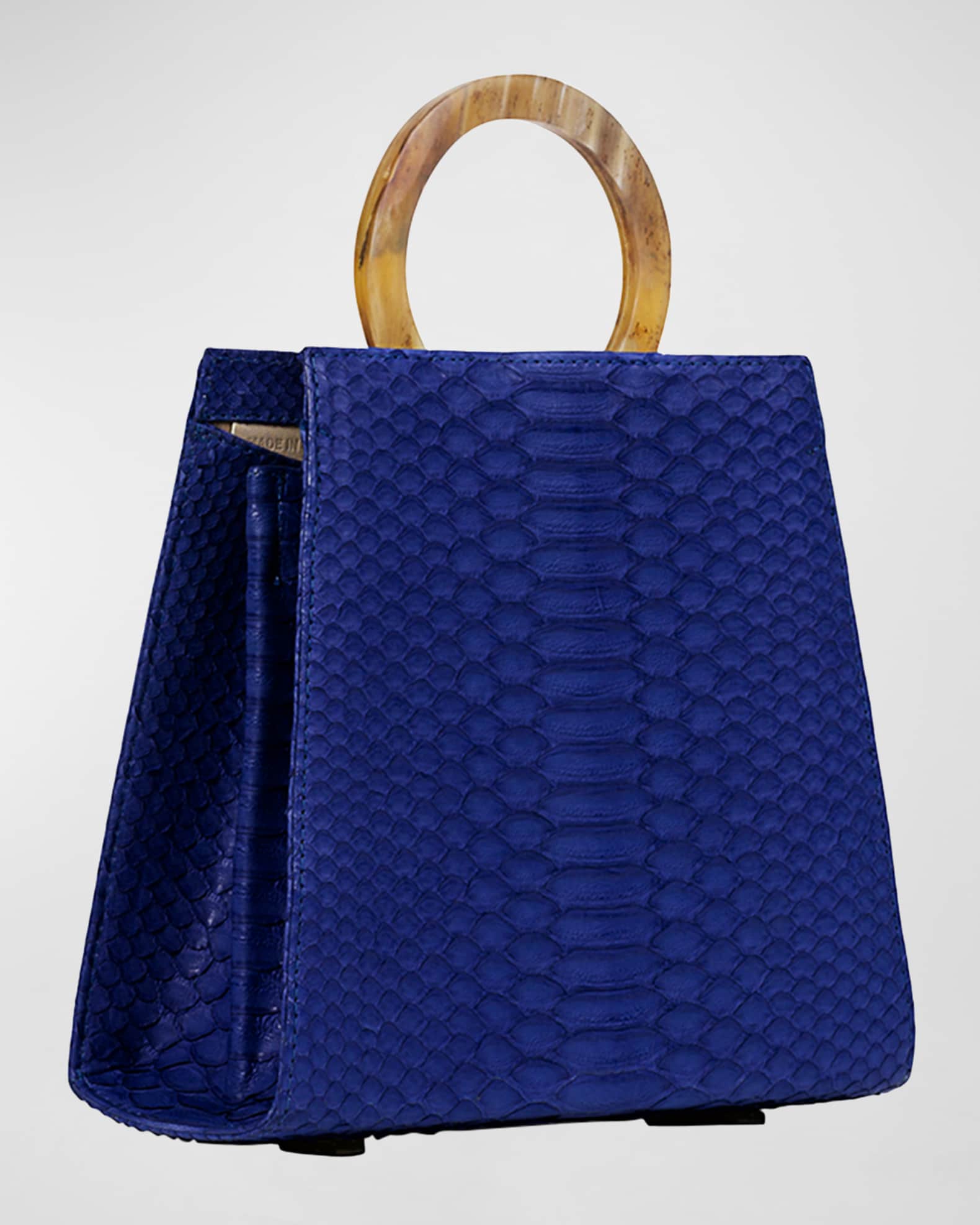 ADRIANA CASTRO Azza Python Top-Handle Bag | Neiman Marcus