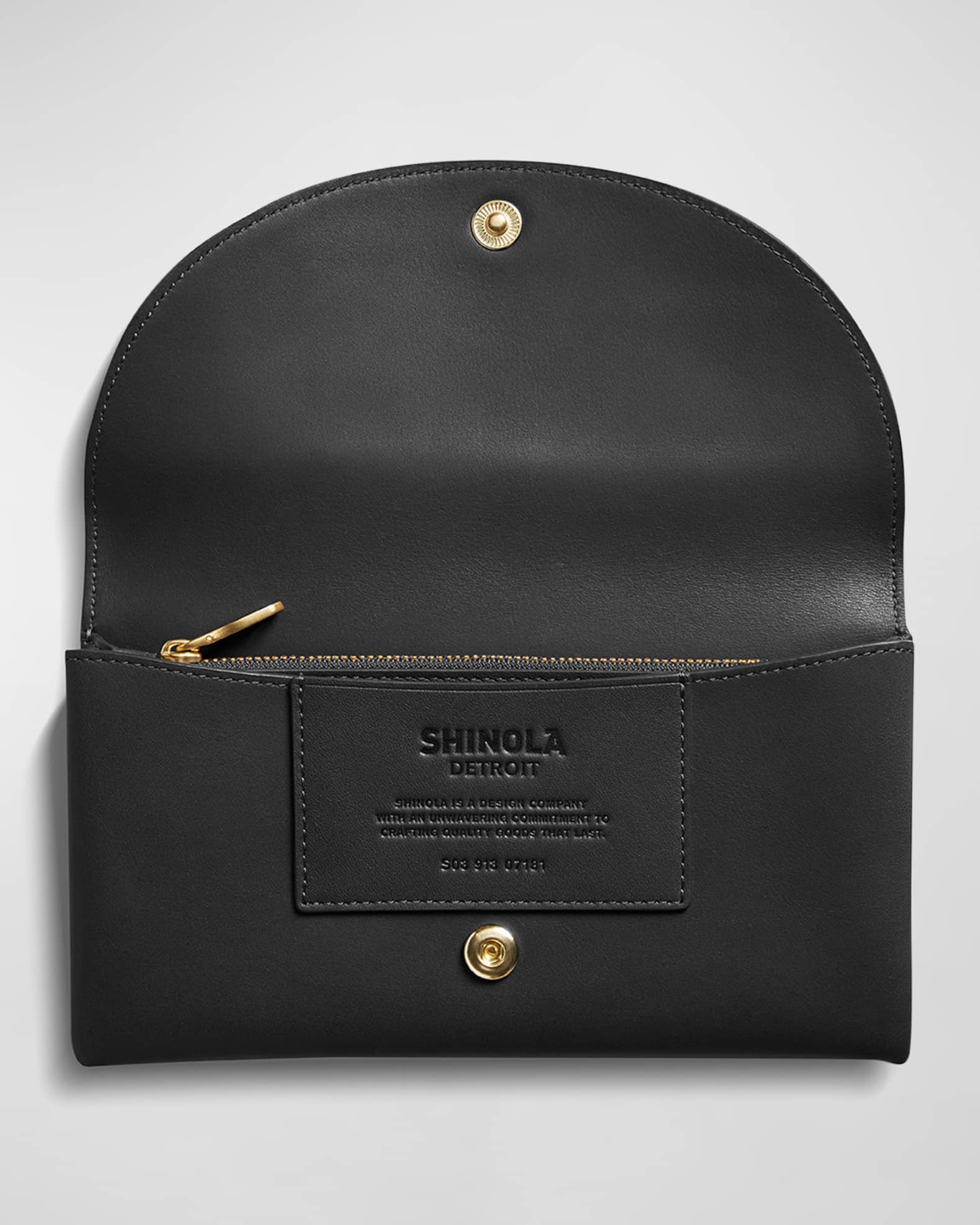 Shinola Birdy Large Envelope Flap Wallet | Neiman Marcus