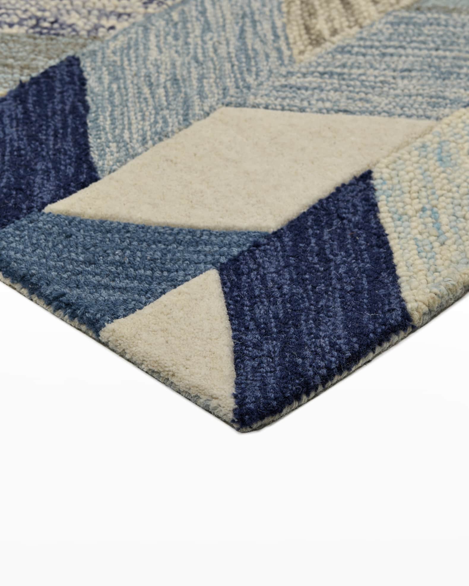 Weave & Wander Binada Tufted Graphic Chevron Rug, 5' x 8' | Neiman Marcus