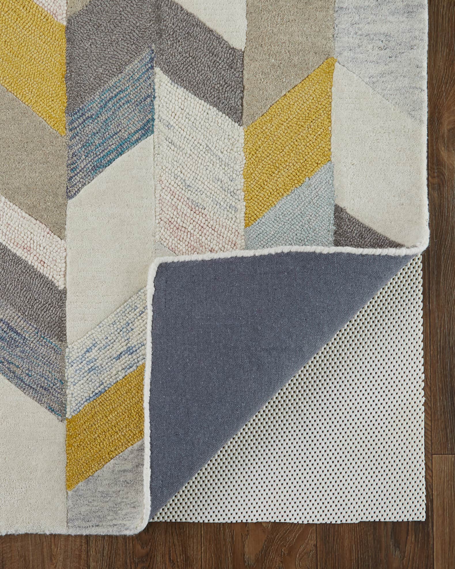 Weave & Wander Binada Graphic Chevron Tufted Rug, 5' x 8' | Neiman Marcus