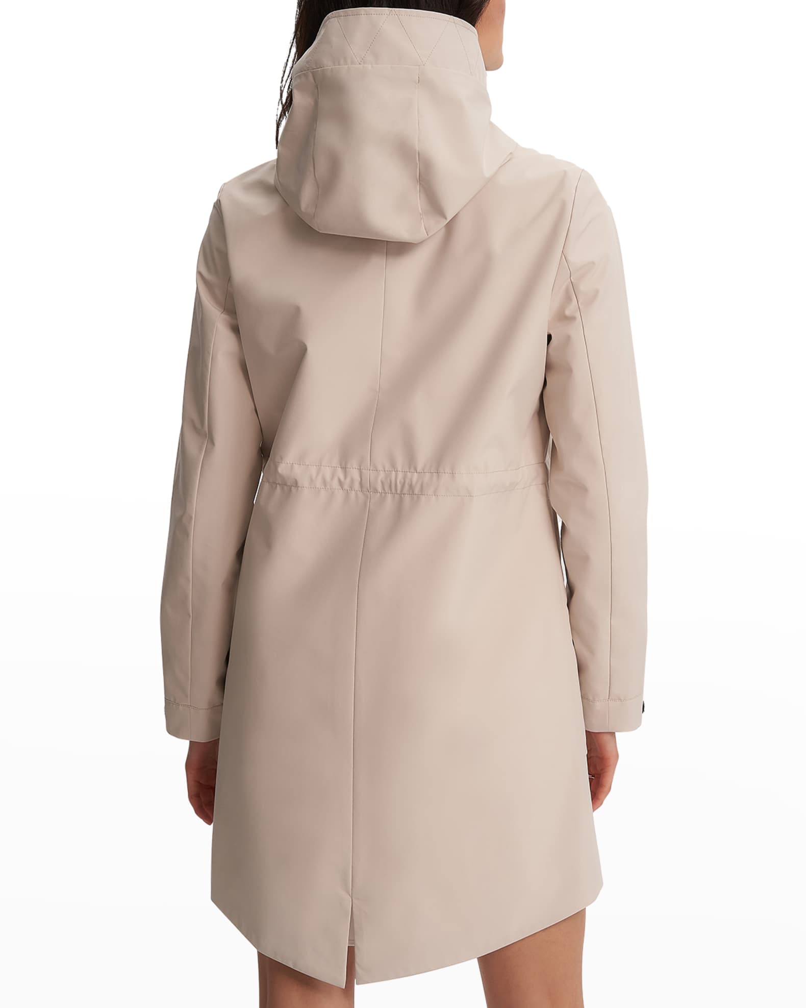 NOIZE Mid-Length Water-Repellent Raincoat - PETA-Approved Vegan ...