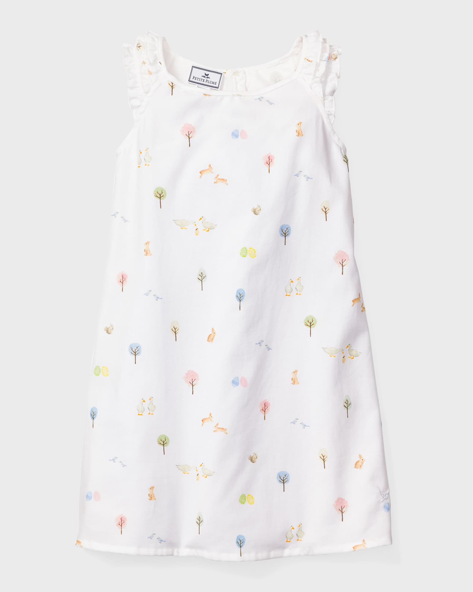 Petite Plume Girl's Amelie Easter Gardens Ruffle Nightgown, Size 6M-14 ...