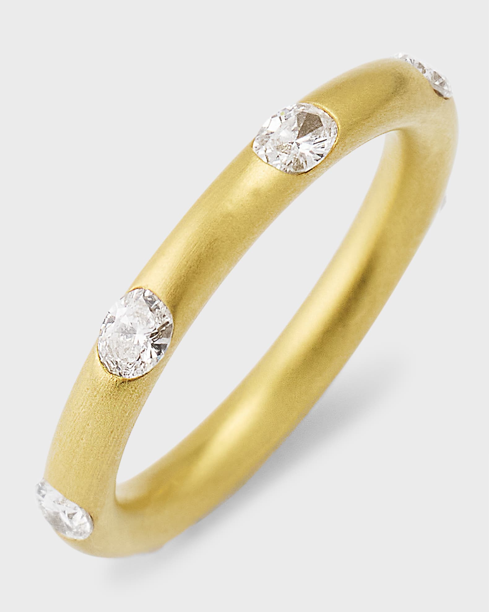 Jenna Blake 18K Yellow Gold Diamond Stack Ring, Size 6 | Neiman Marcus